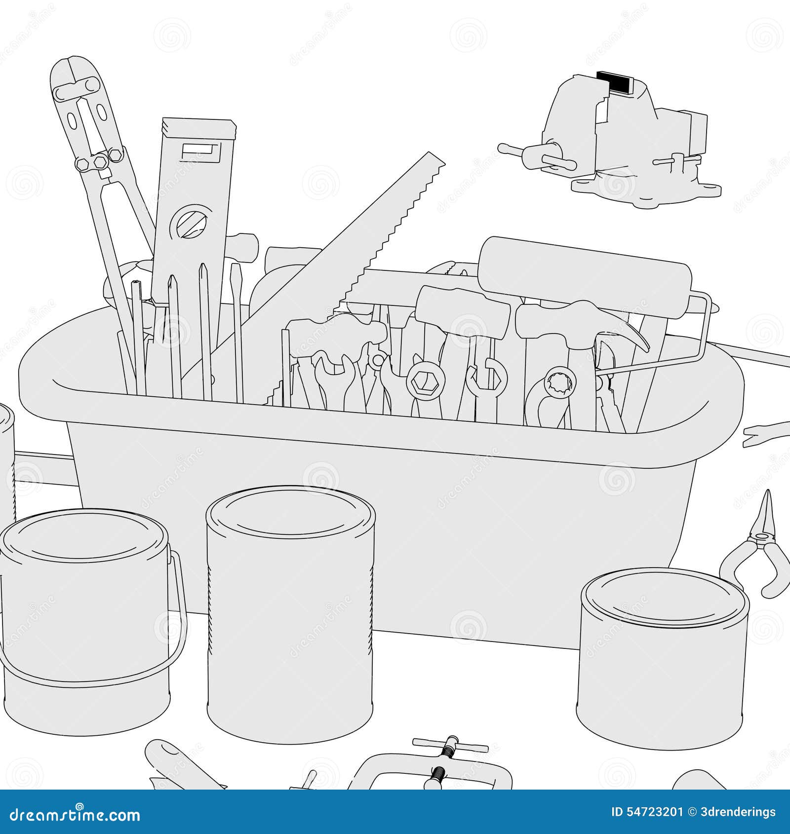 Toolbox Royalty-Free Stock Photo | CartoonDealer.com #54723201