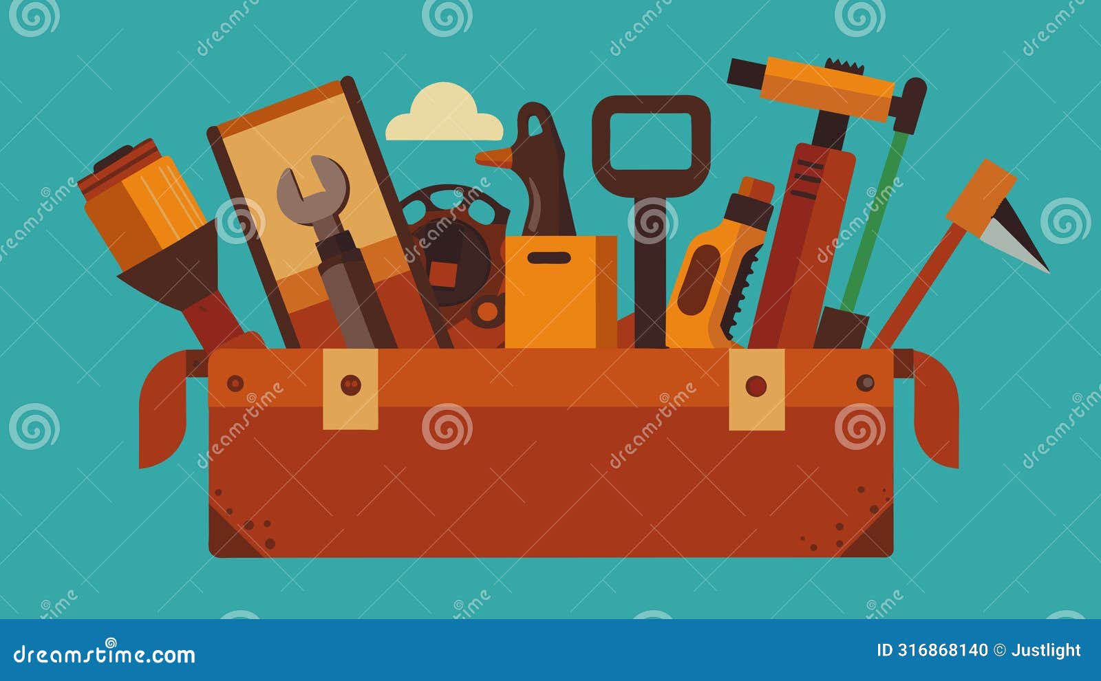 A Toolbox Filled with Old Rusted Tools Repurposed into Unconventional ...