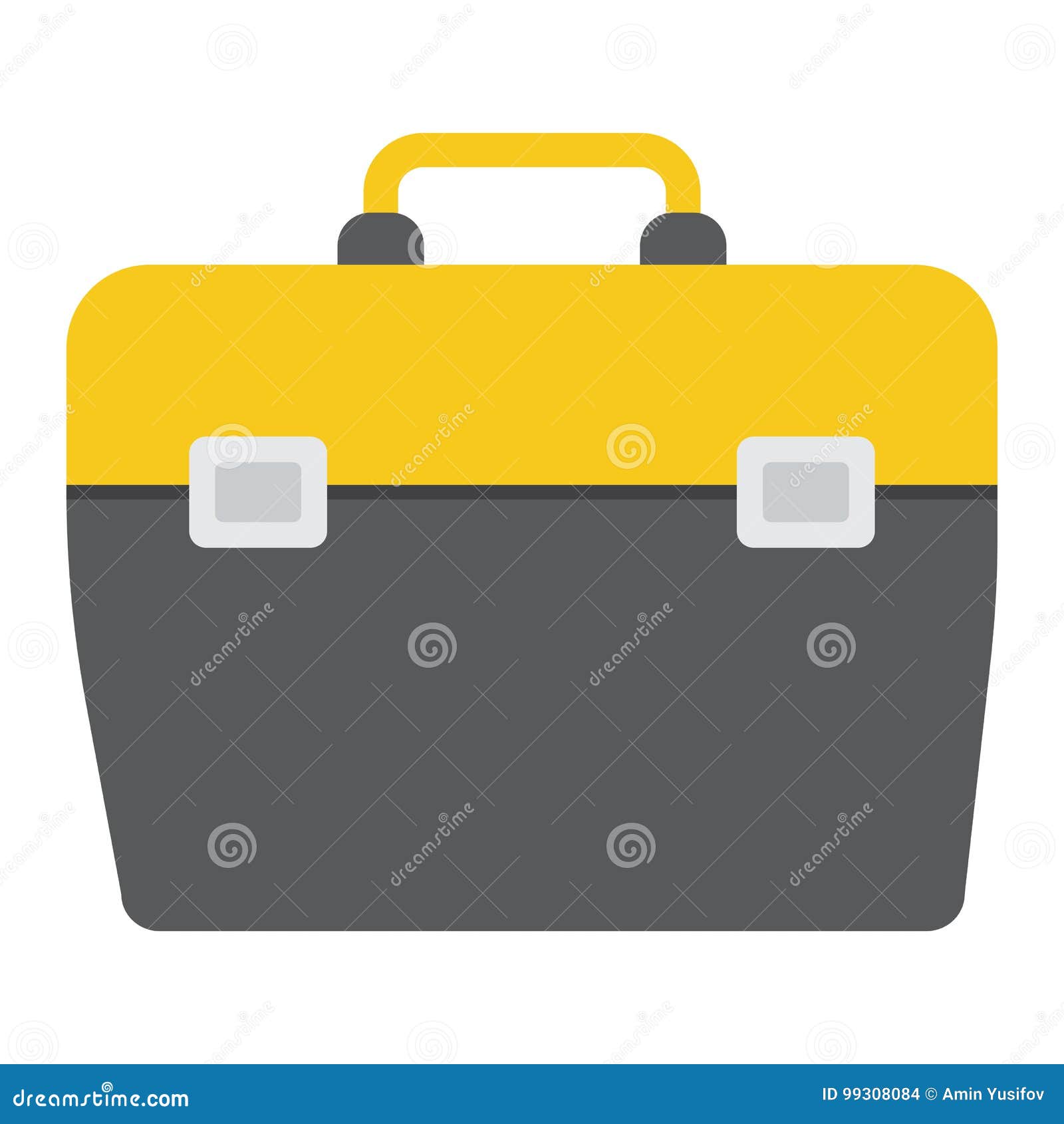 Toolbox Flat Icon Cartoon Vector | CartoonDealer.com #123835733