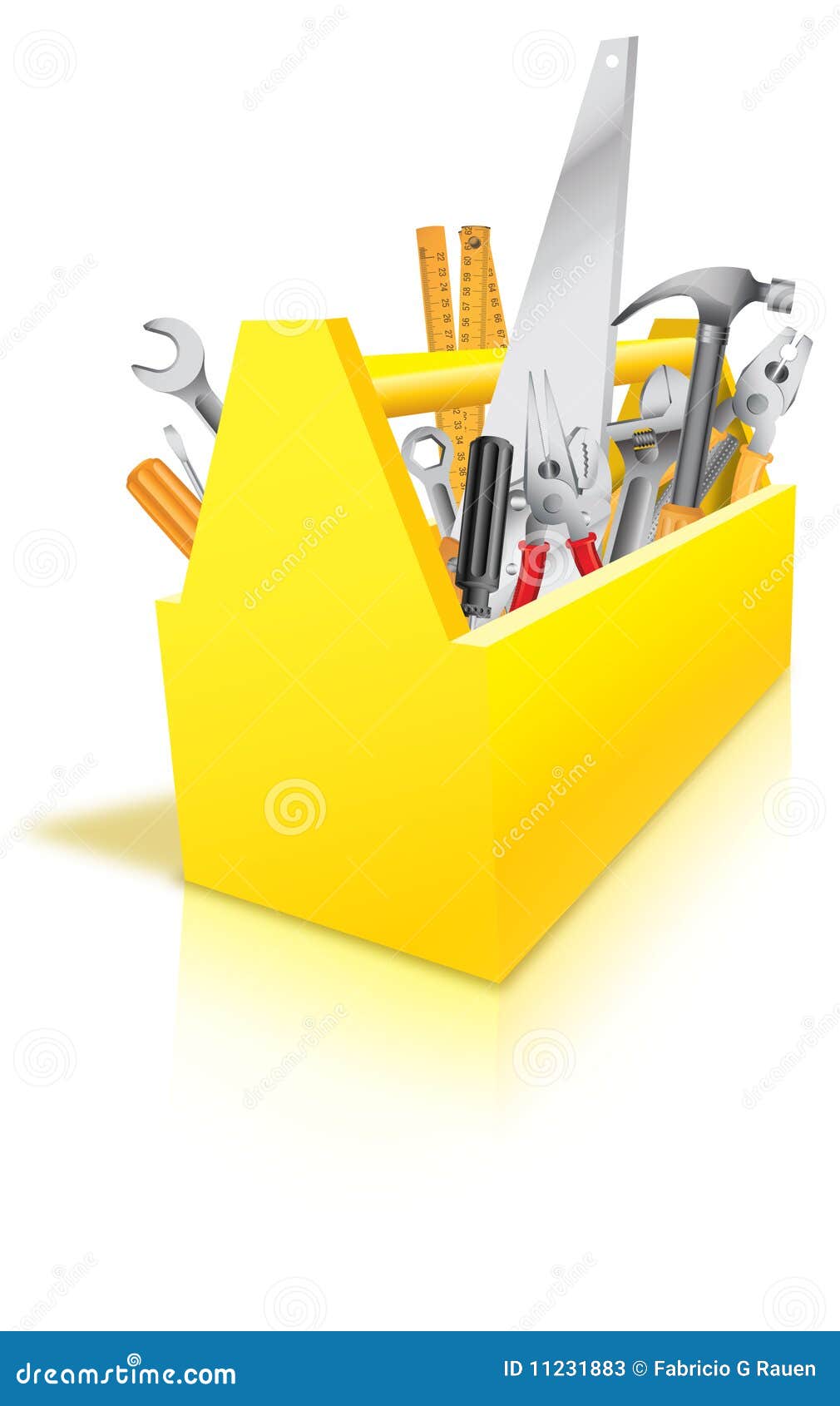 Toolbox Full of Tools stock vector. Illustration of cutters - 11231883