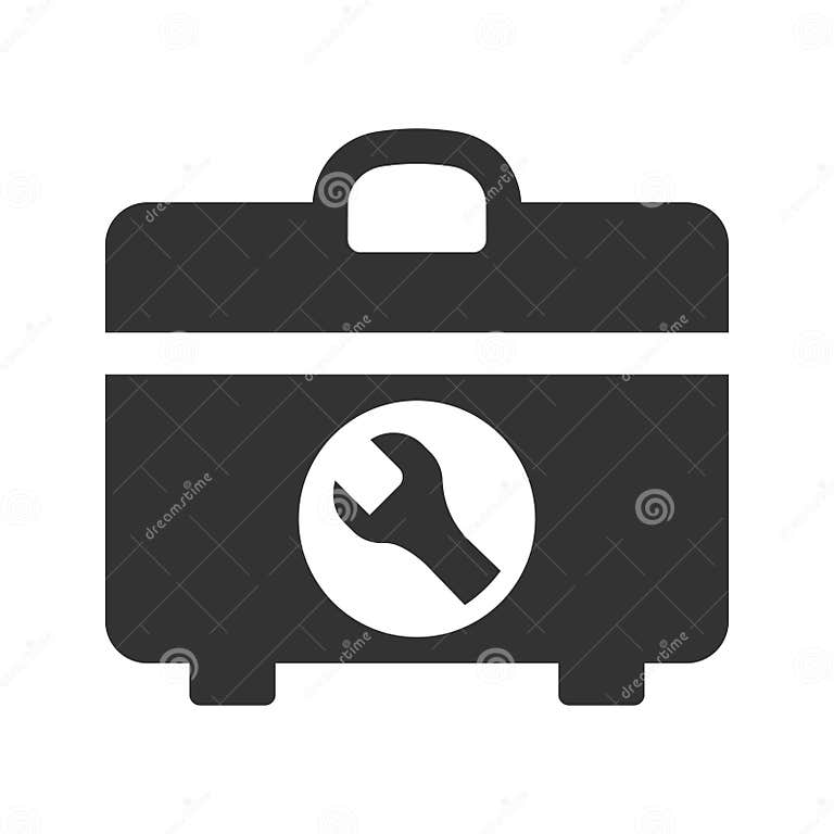 Toolbox, hardware Icon stock vector. Illustration of hardware - 188057318