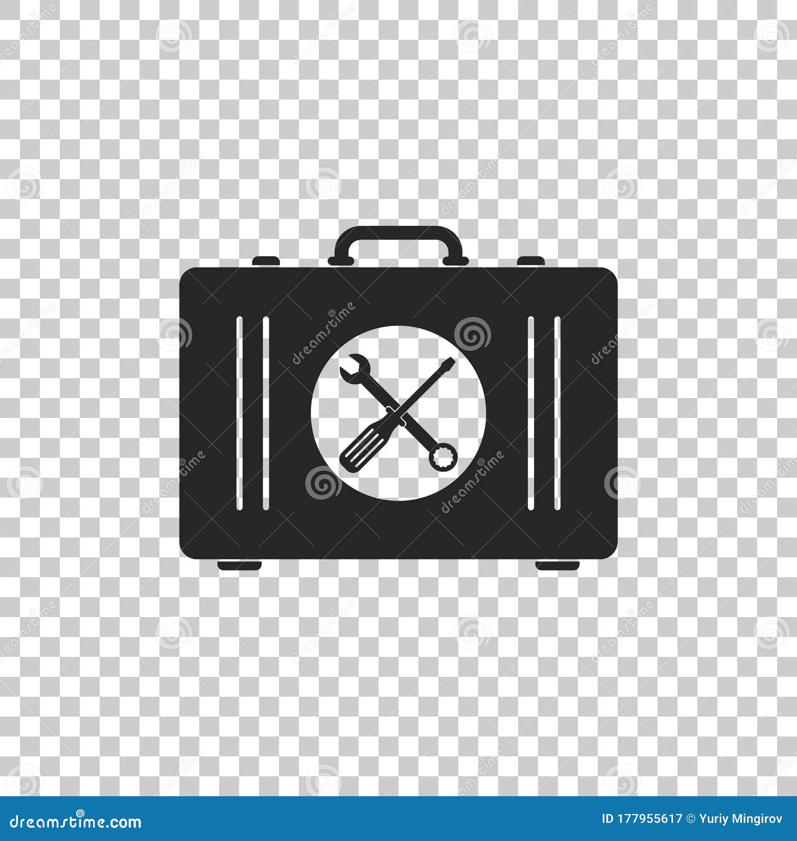 Toolbox Icon Isolated on Transparent Background Stock Vector ...