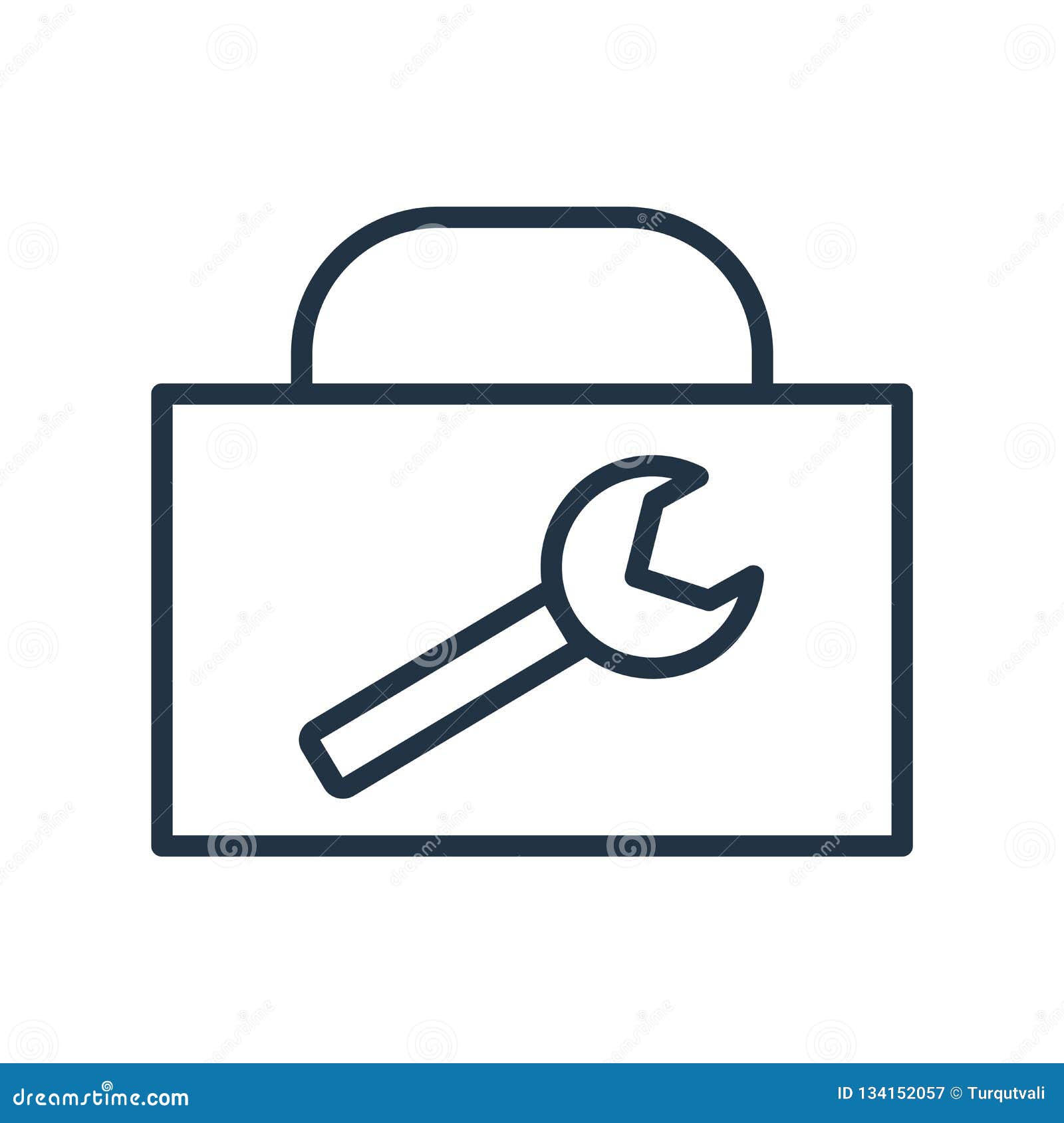 Toolbox Icon Isolated on White Background, Toolbox Sign Stock Vector ... Toolbox Icon Isolated on White Background, Toolbox Sign Stock Vector ...