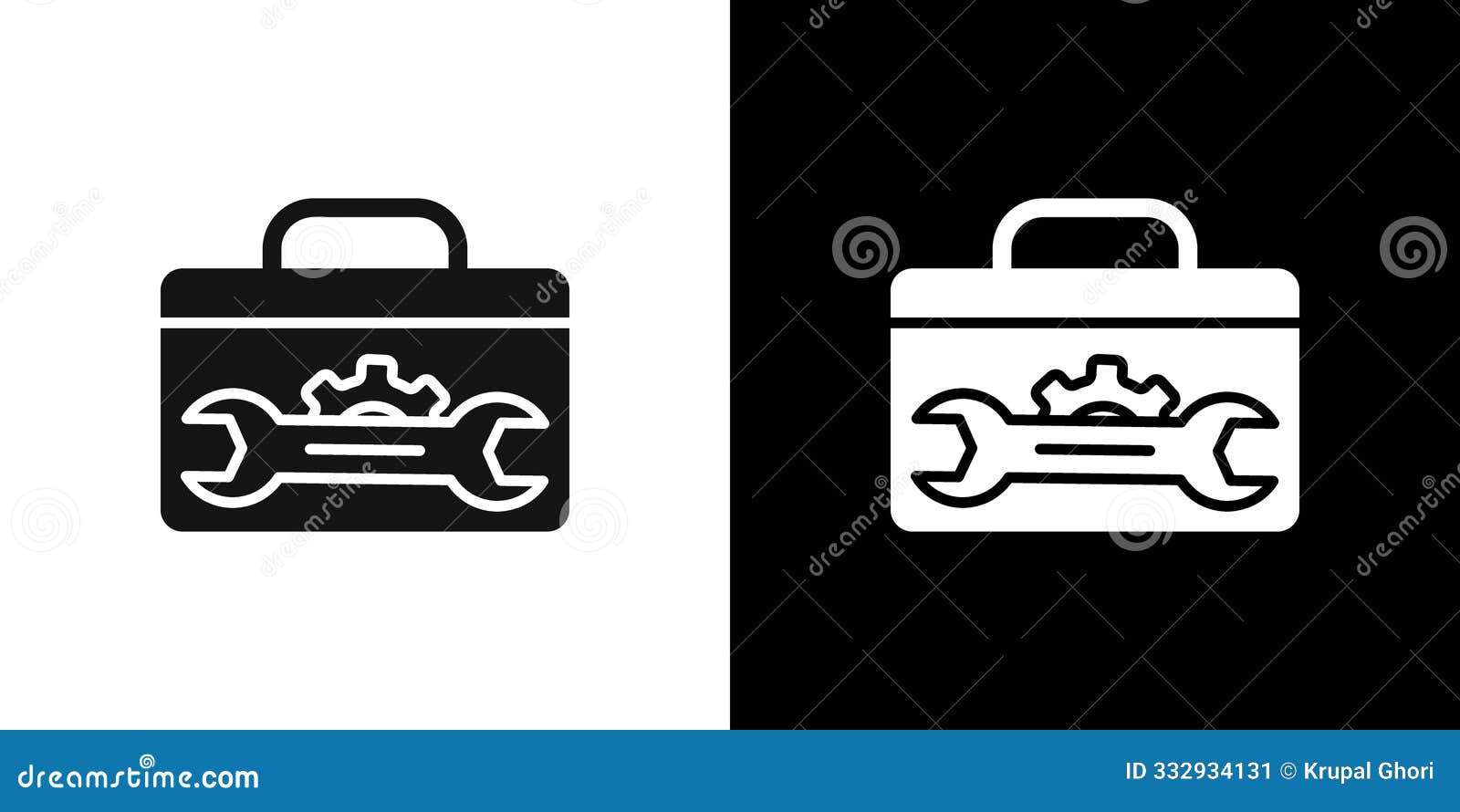 Toolbox Icon Logo Set Vector Stock Vector - Illustration of utility ...