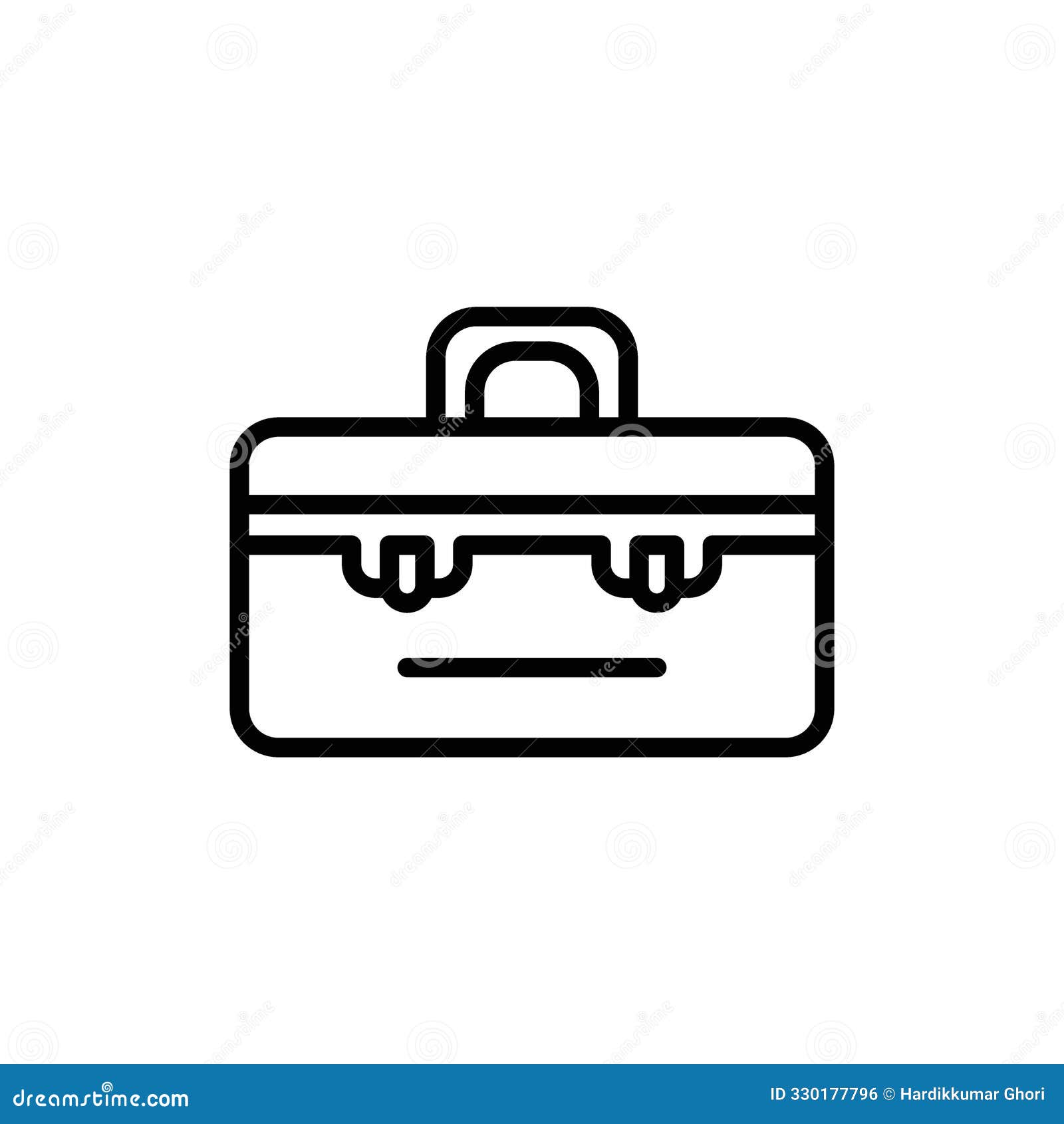 Toolbox icon stock vector. Illustration of stroke, website - 330177796