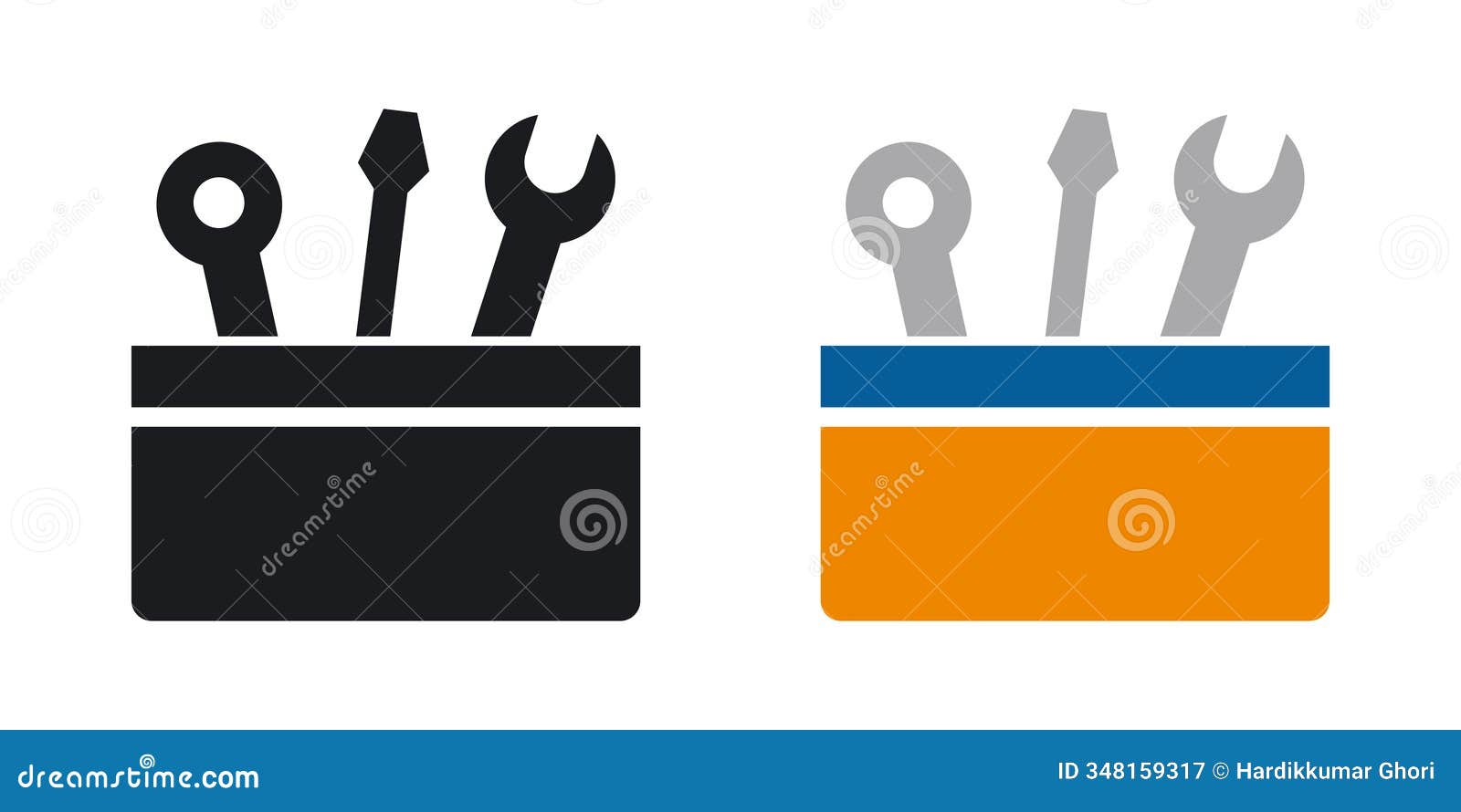 Toolbox icon vector stock vector. Illustration of equipment - 348159317