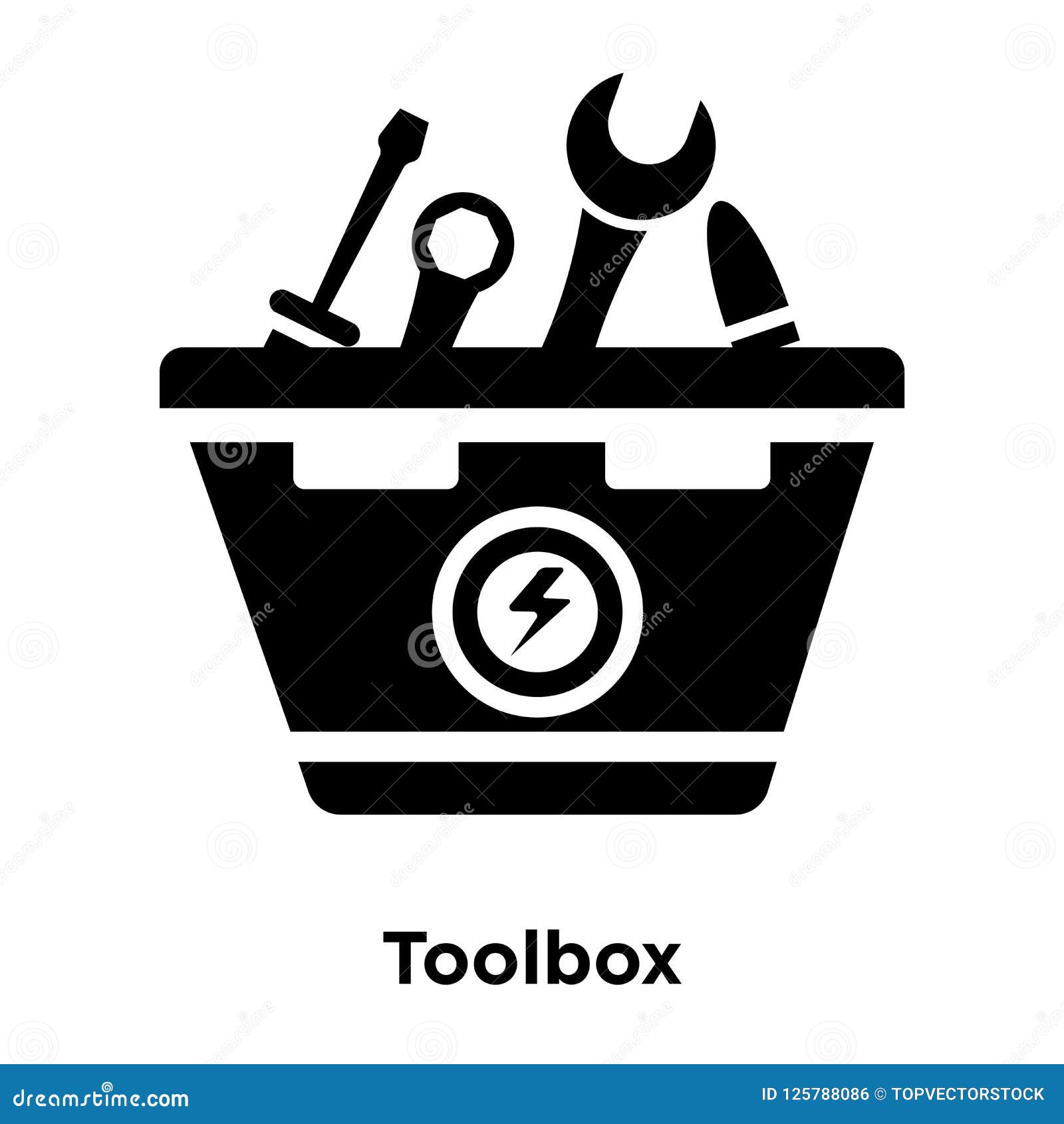 Toolbox Icon Vector Isolated on White Background, Logo Concept O Stock ... Toolbox Icon Vector Isolated on White Background, Logo Concept O Stock ...