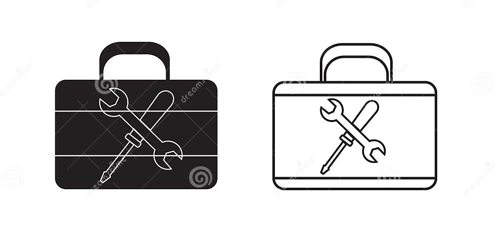 Toolbox Icon Vector. Toolbox Icon Vector Symbol Illustration. Modern ...