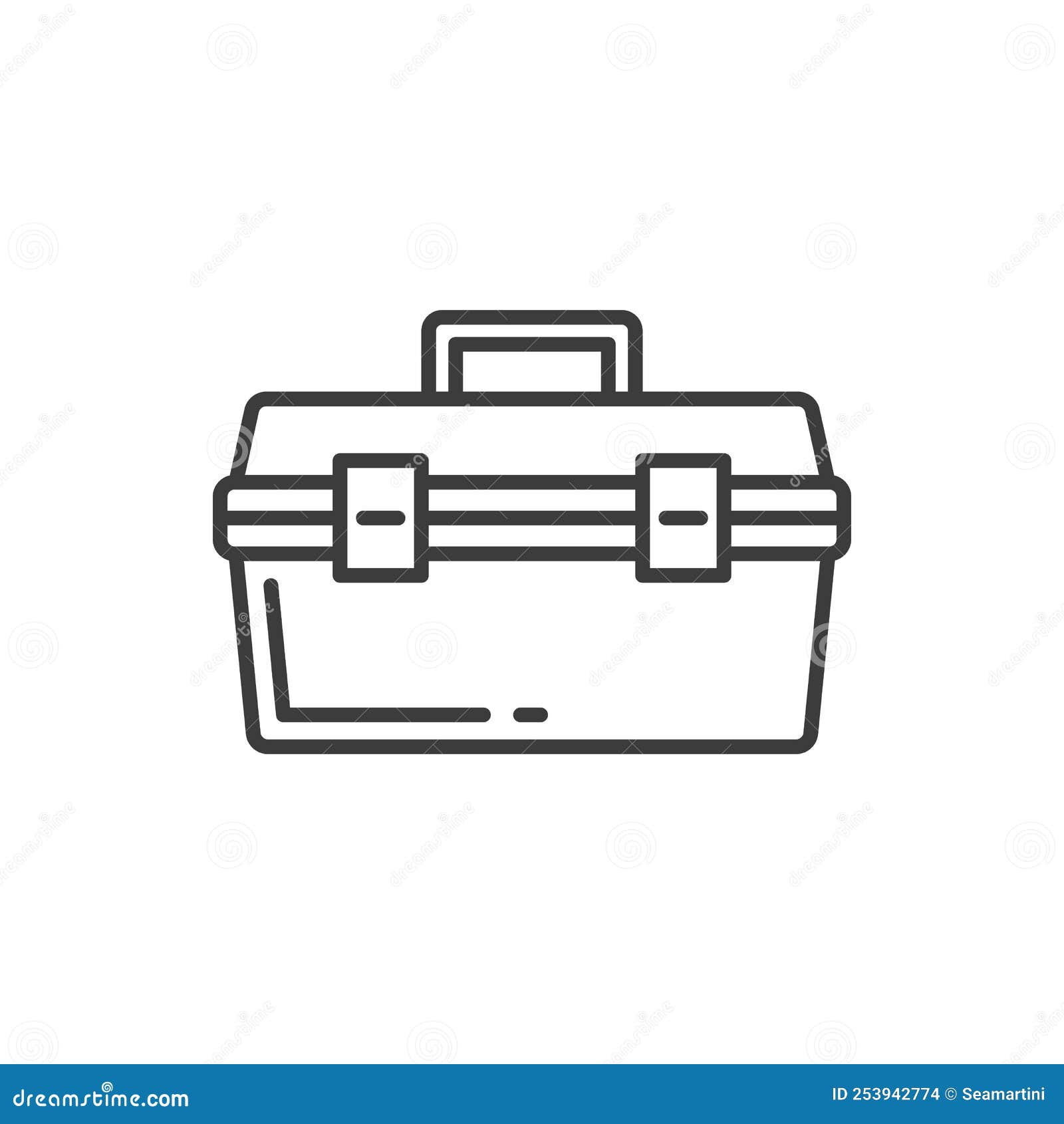 Toolbox with Instruments Isolated Tool Kit Box Stock Vector ...