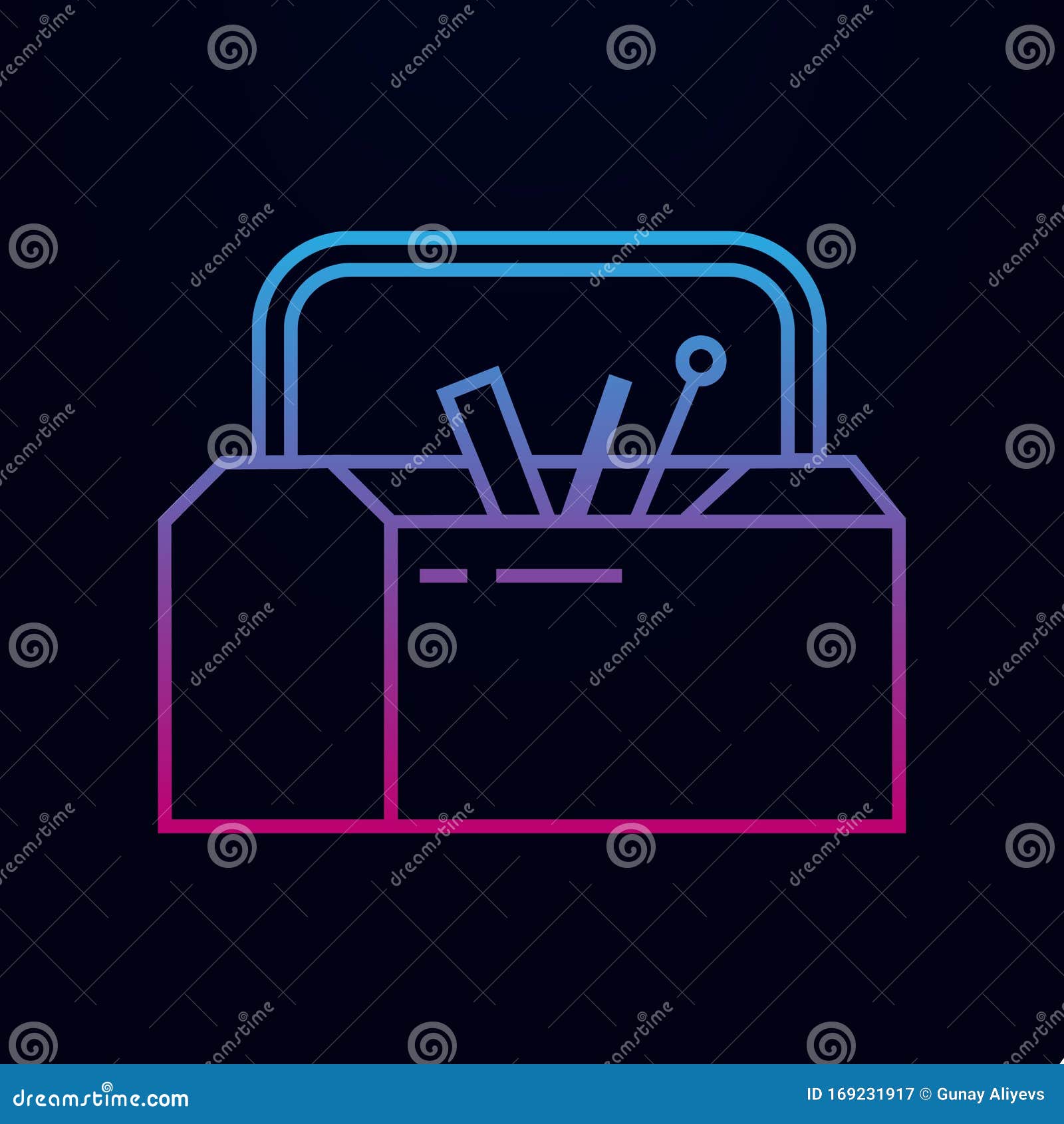 Toolbox Line Nolan Icon Simple Thin Line Outline Vector Of Web Icons For Ui And Ux Website Or