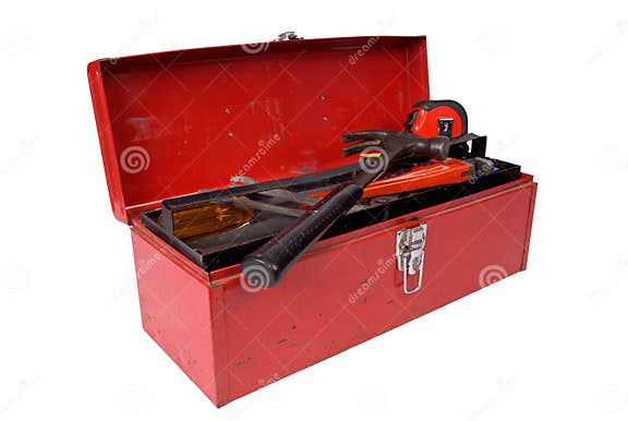Toolbox open stock photo. Image of improvement, hammer - 4024460