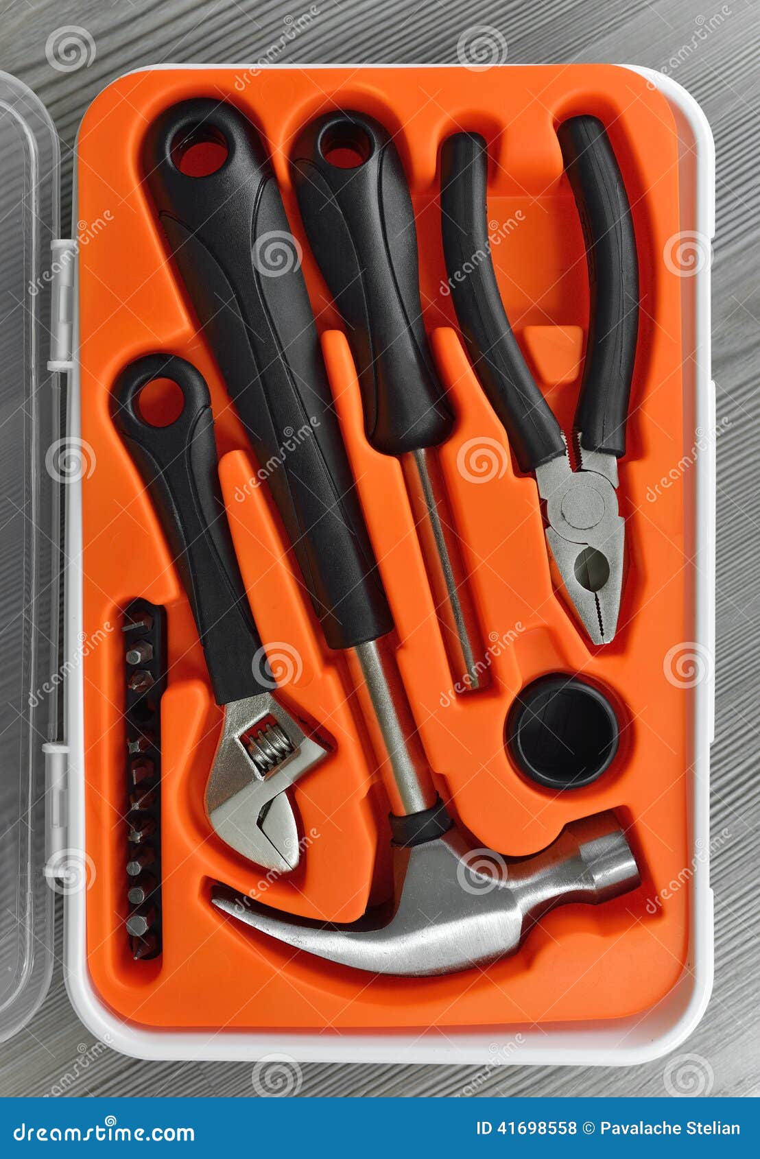 Toolbox stock photo. Image of handy, orange, toolkit - 41698558