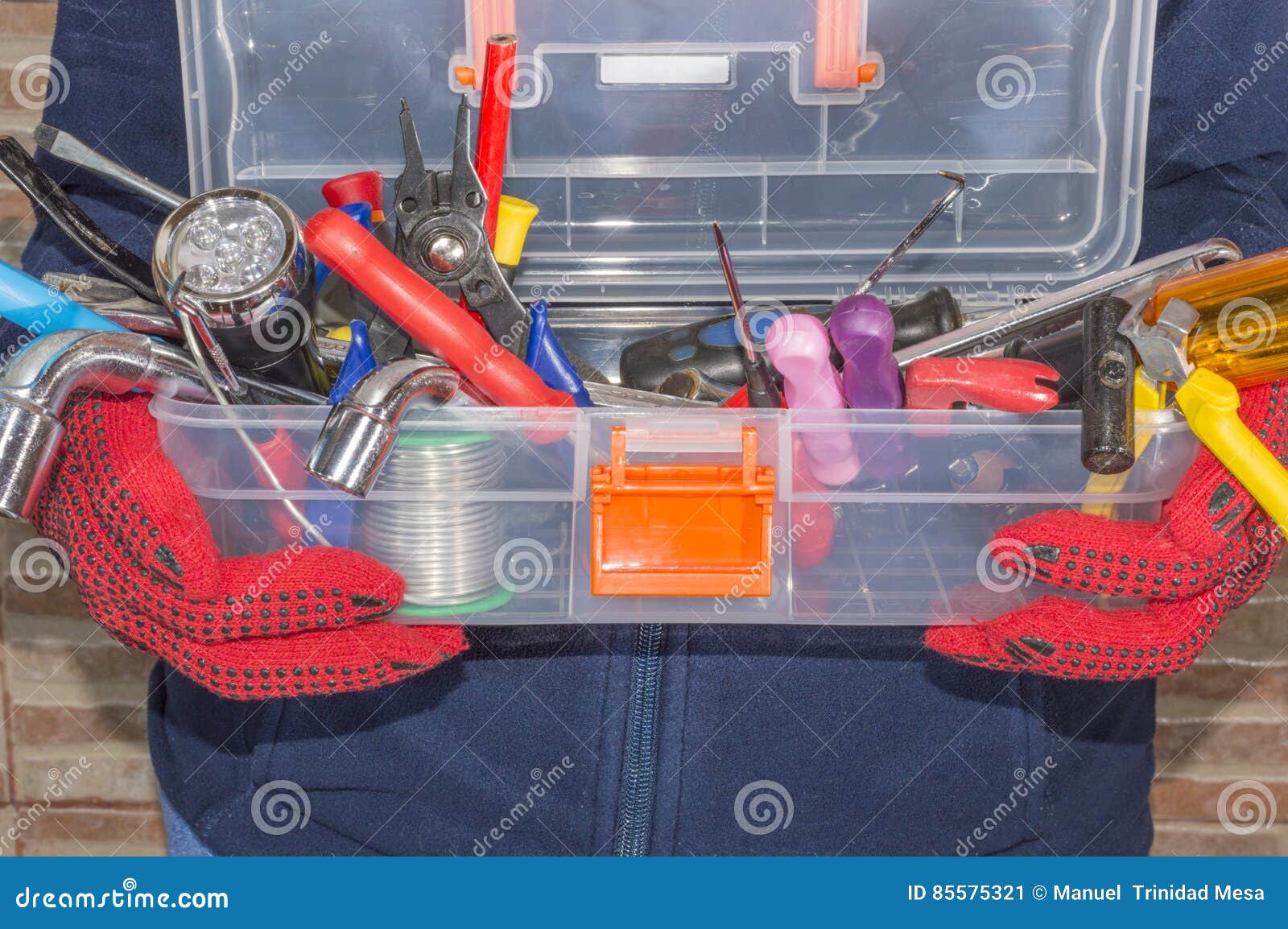 A toolbox stock image. Image of occupation, worker, tool - 85575321