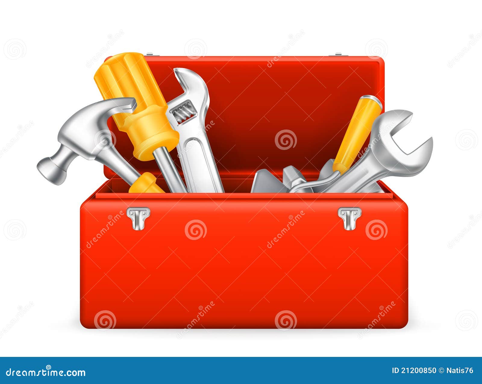 Toolbox pictogram vector illustratie. Illustration of apparatuur - 21200850