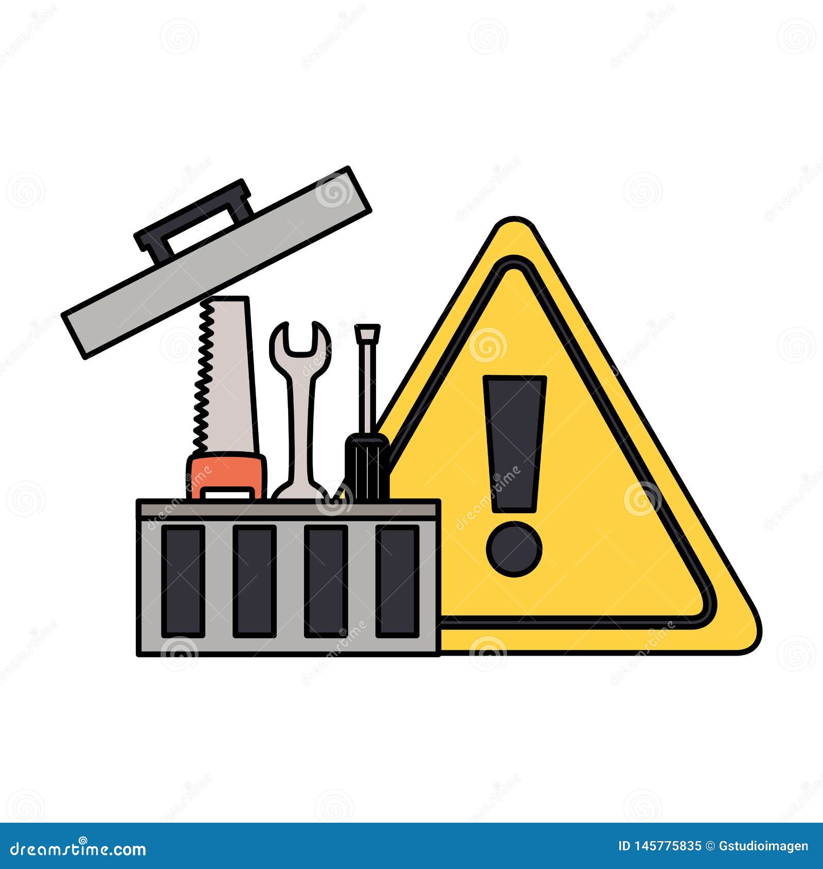 Toolbox Repair Construction Stock Illustration - Illustration of ...