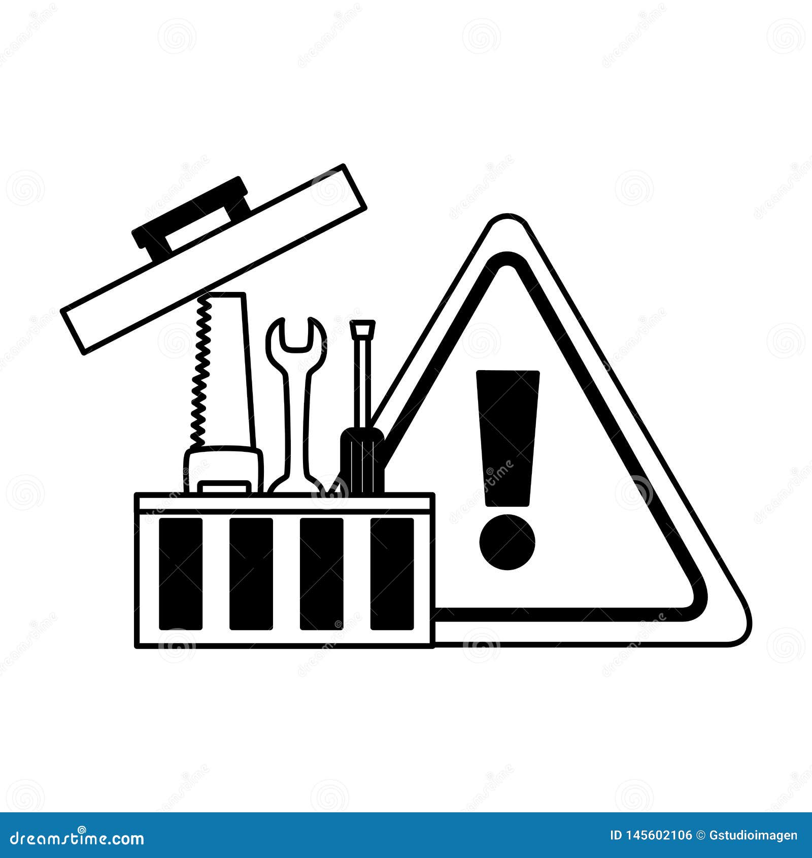 Toolbox Repair Construction Stock Illustration - Illustration of ...