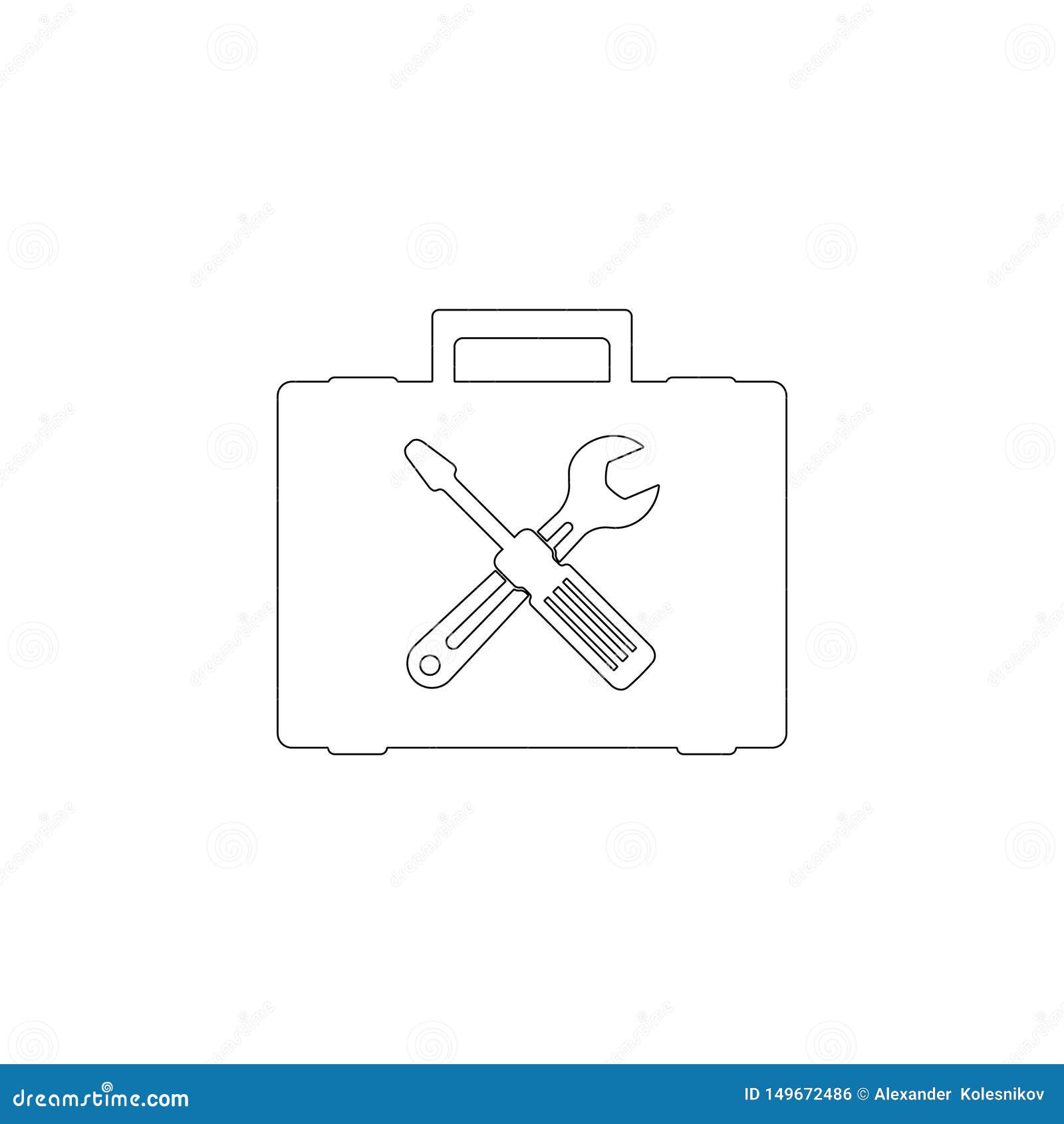 Toolbox. flat vector icon stock vector. Illustration of service - 149672486 Toolbox. flat vector icon stock vector. Illustration of service - 149672486