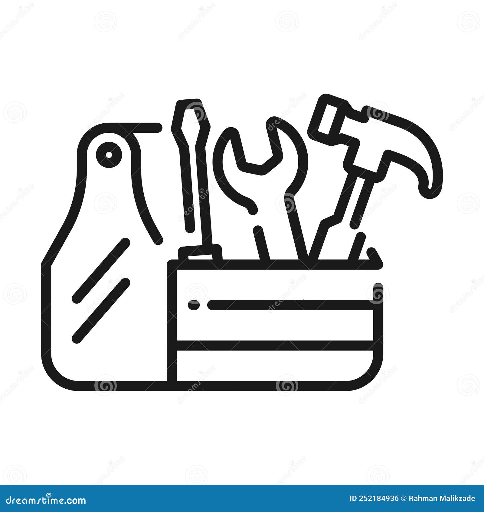 Toolbox And Toolkit Cartoon Vector | CartoonDealer.com #29004305