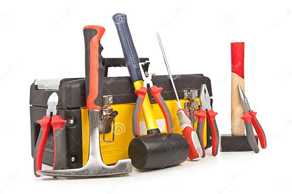 Toolbox with tools stock photo. Image of industry, rubber - 25370210