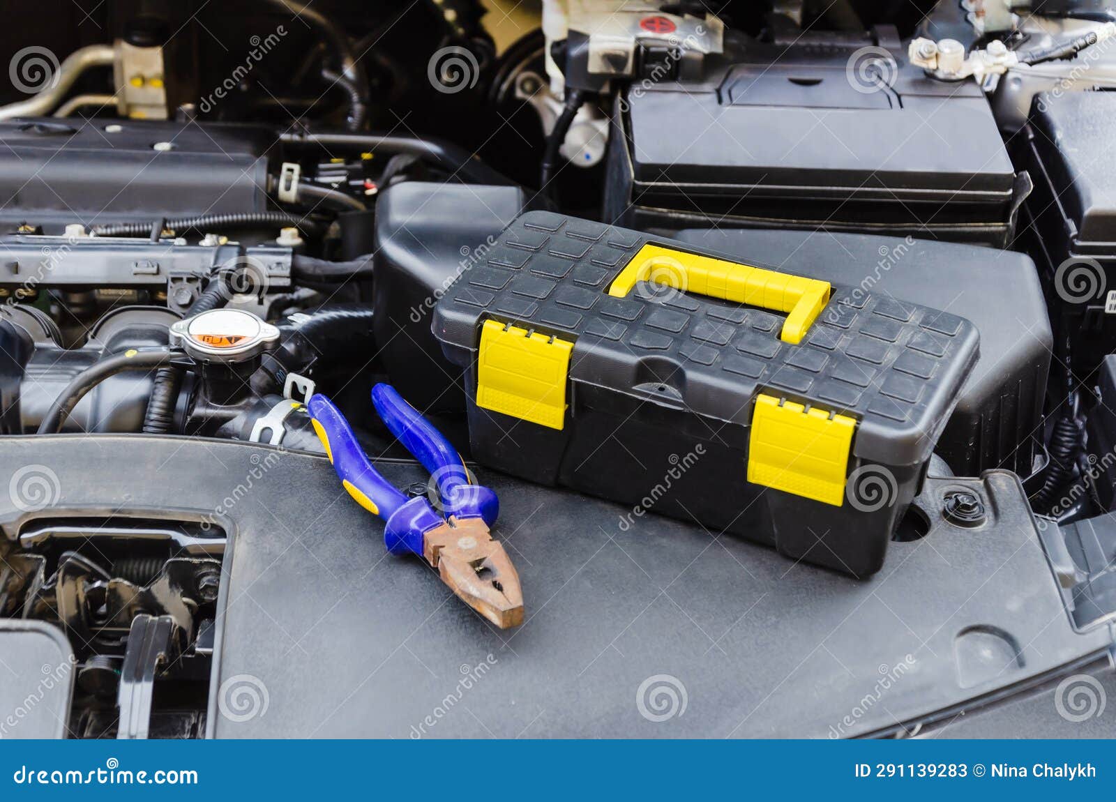 Toolbox Under Chassis Of Truck Royalty-Free Stock Photography ...