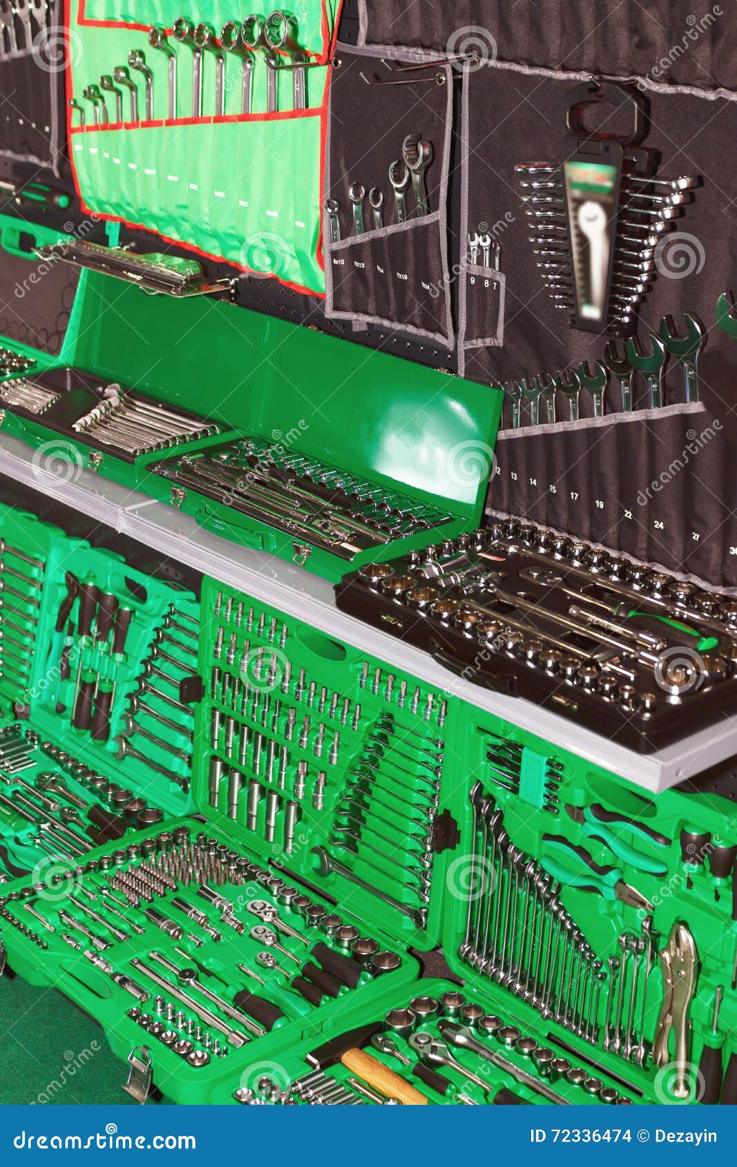 Toolboxes and Toolkit in the Shop Stock Photo - Image of engineering ...