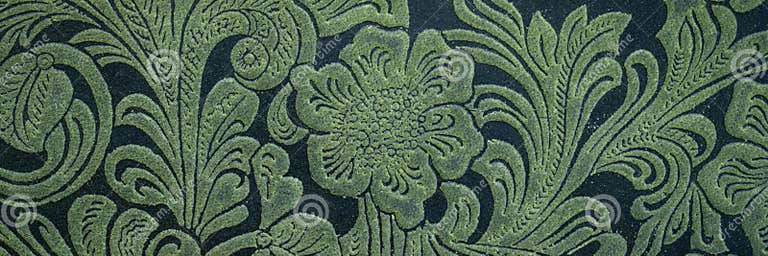Tooled Leather Floral Pattern Background Stock Photo - Image of flower ...