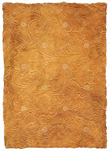 Tooled Leather Floral Scroll Stock Photo - Image of home, abstract: 1770092