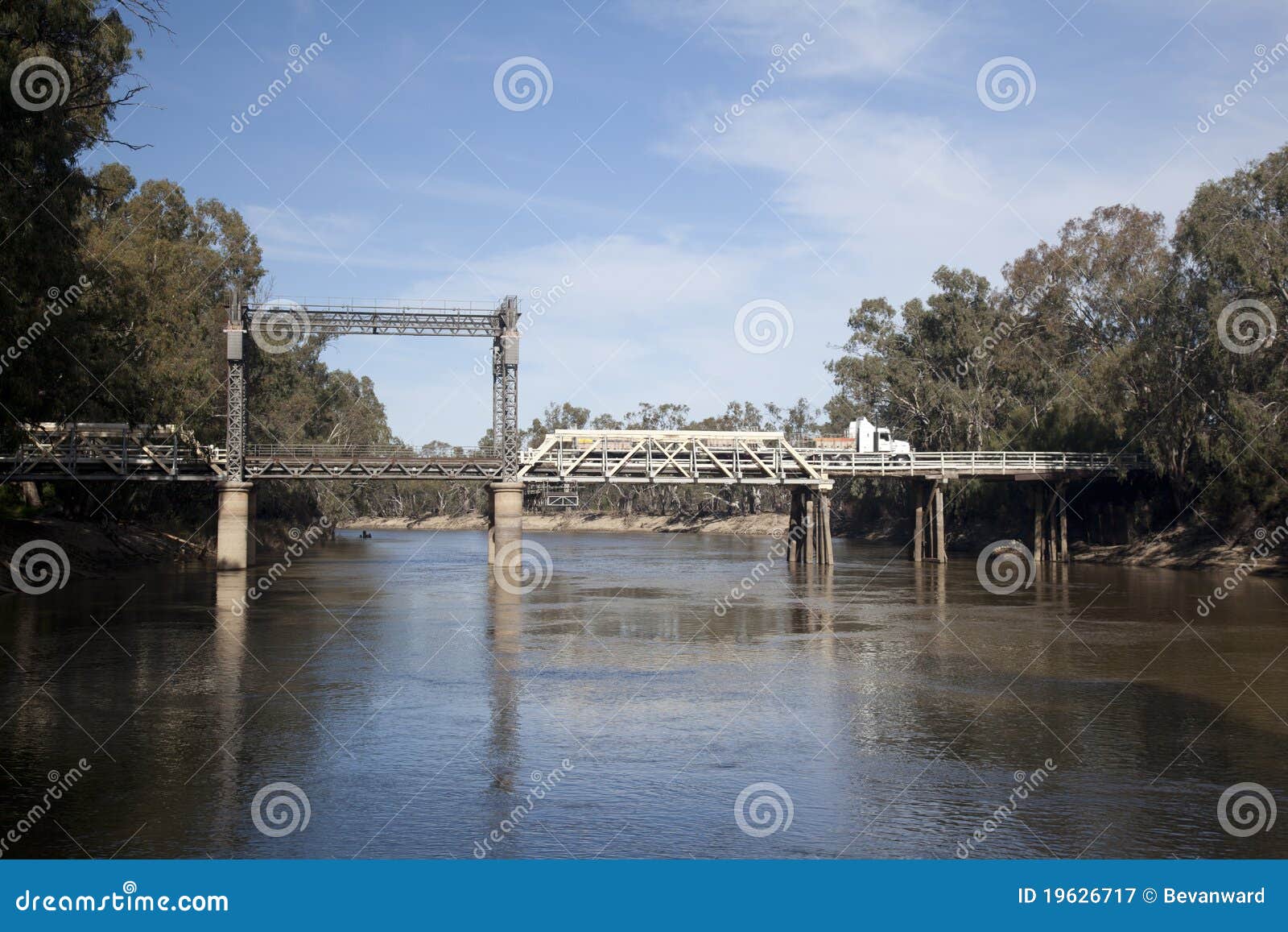 3-span Bridge On A River Stock Photo | CartoonDealer.com #153067800