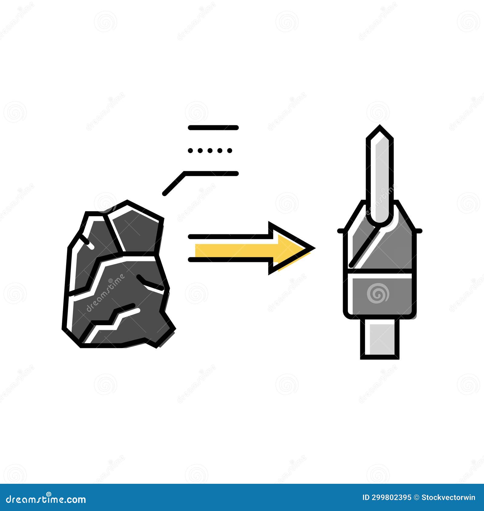Tooling Materials Mechanical Engineer Color Icon Vector Illustration ...