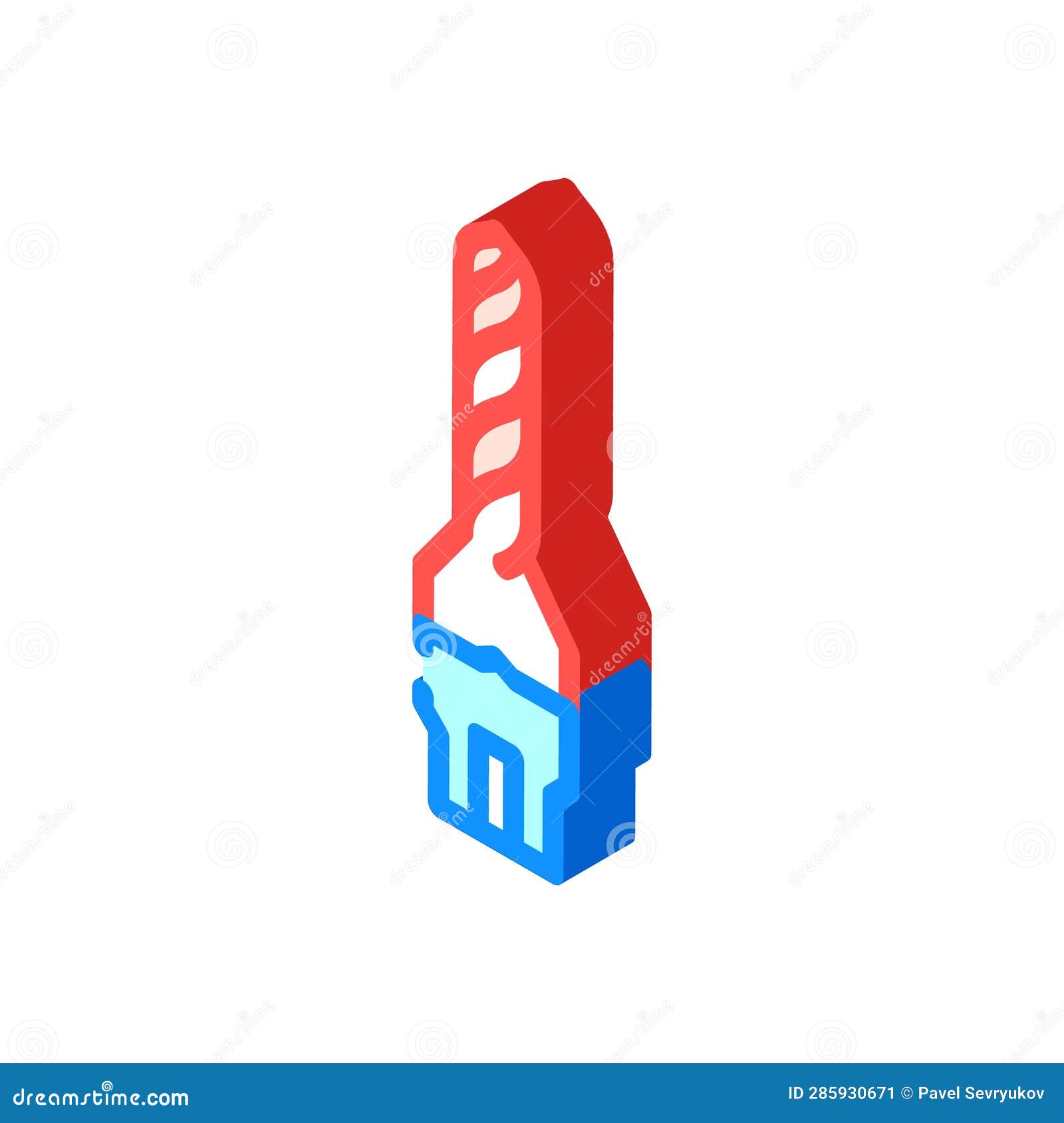 Tooling Materials Mechanical Engineer Isometric Icon Vector ...