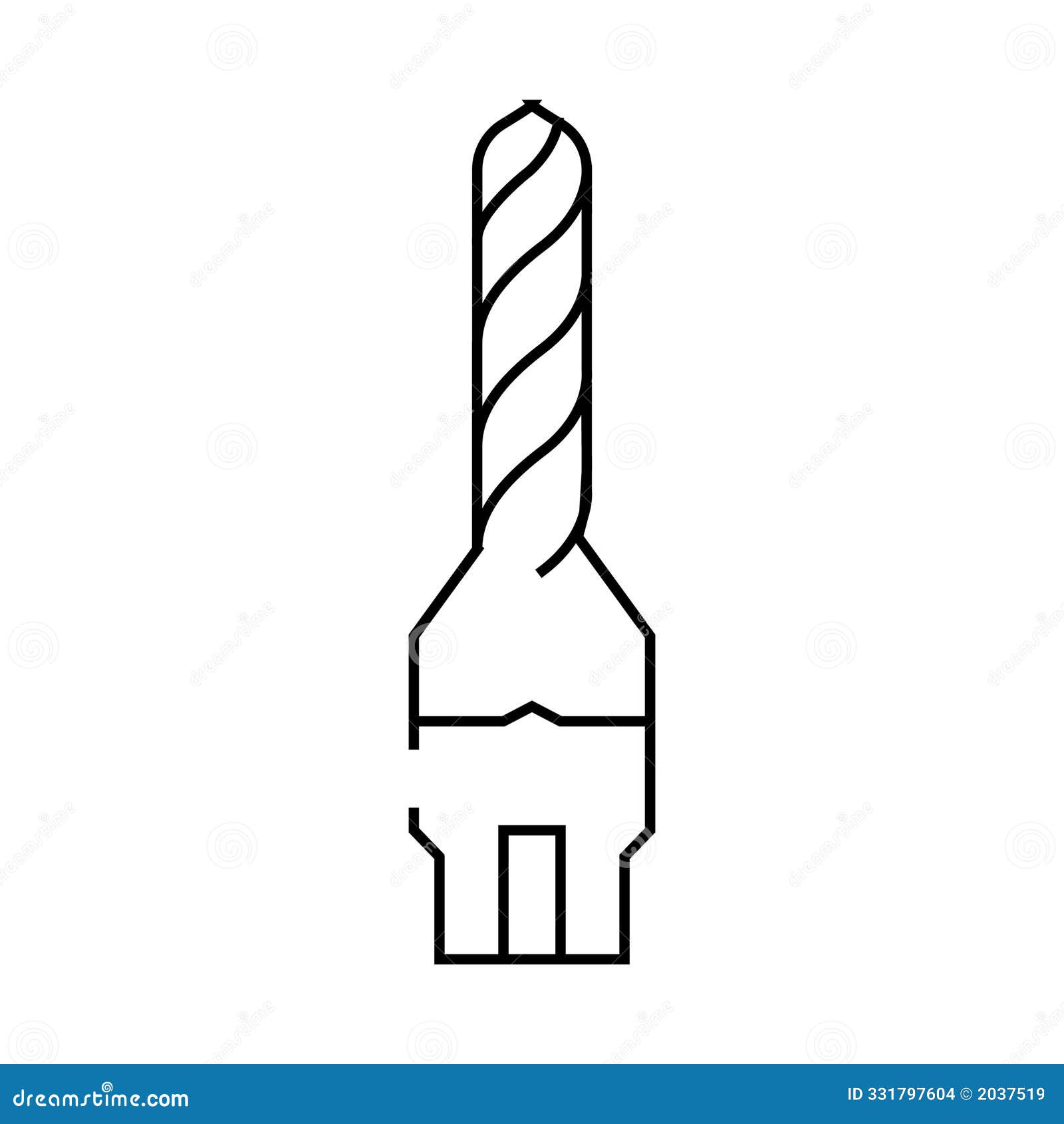Tooling Materials Mechanical Engineer Line Icon Vector Illustration ...