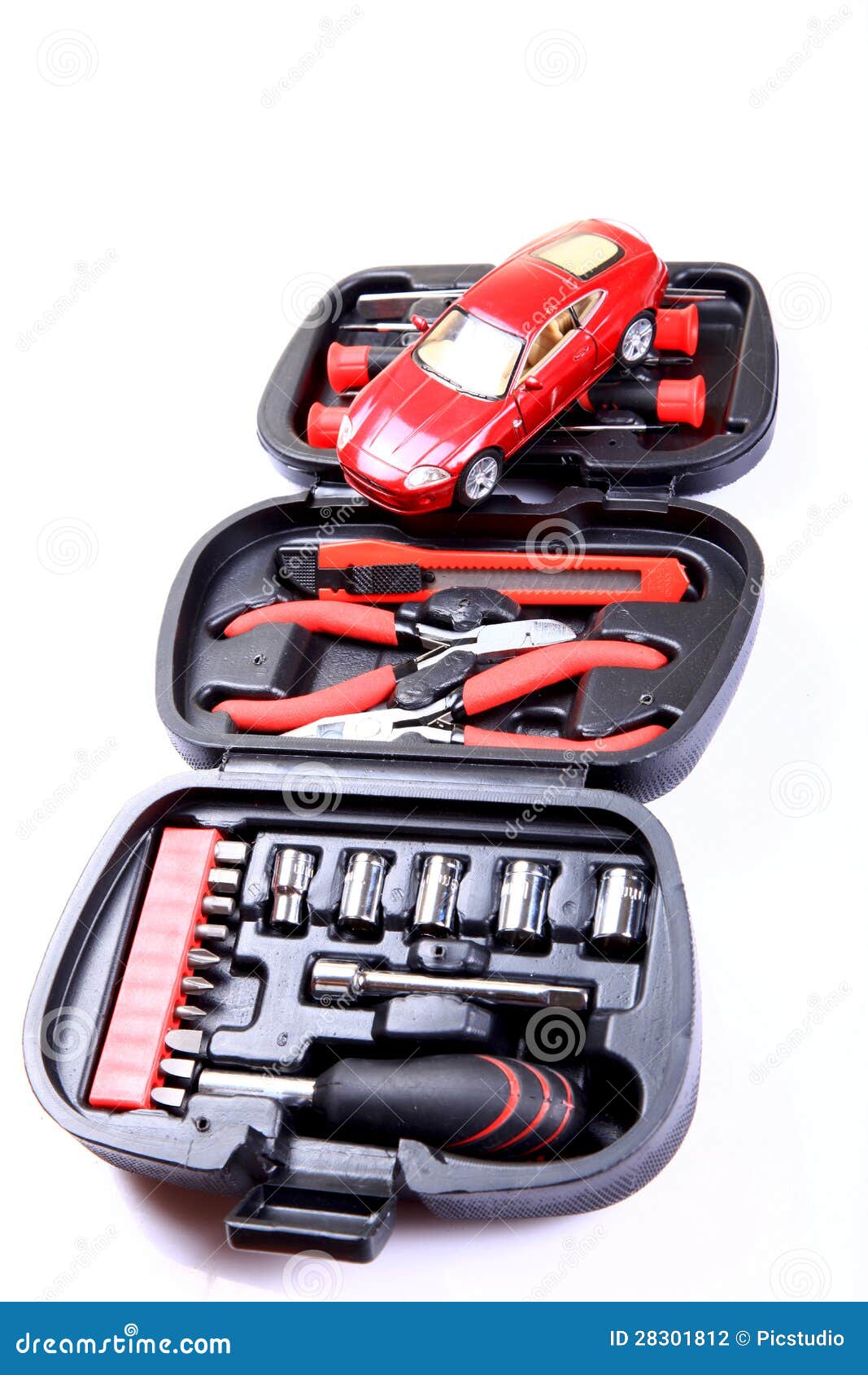 Toolkit stock photo. Image of pliers, driver, equipment - 28301812