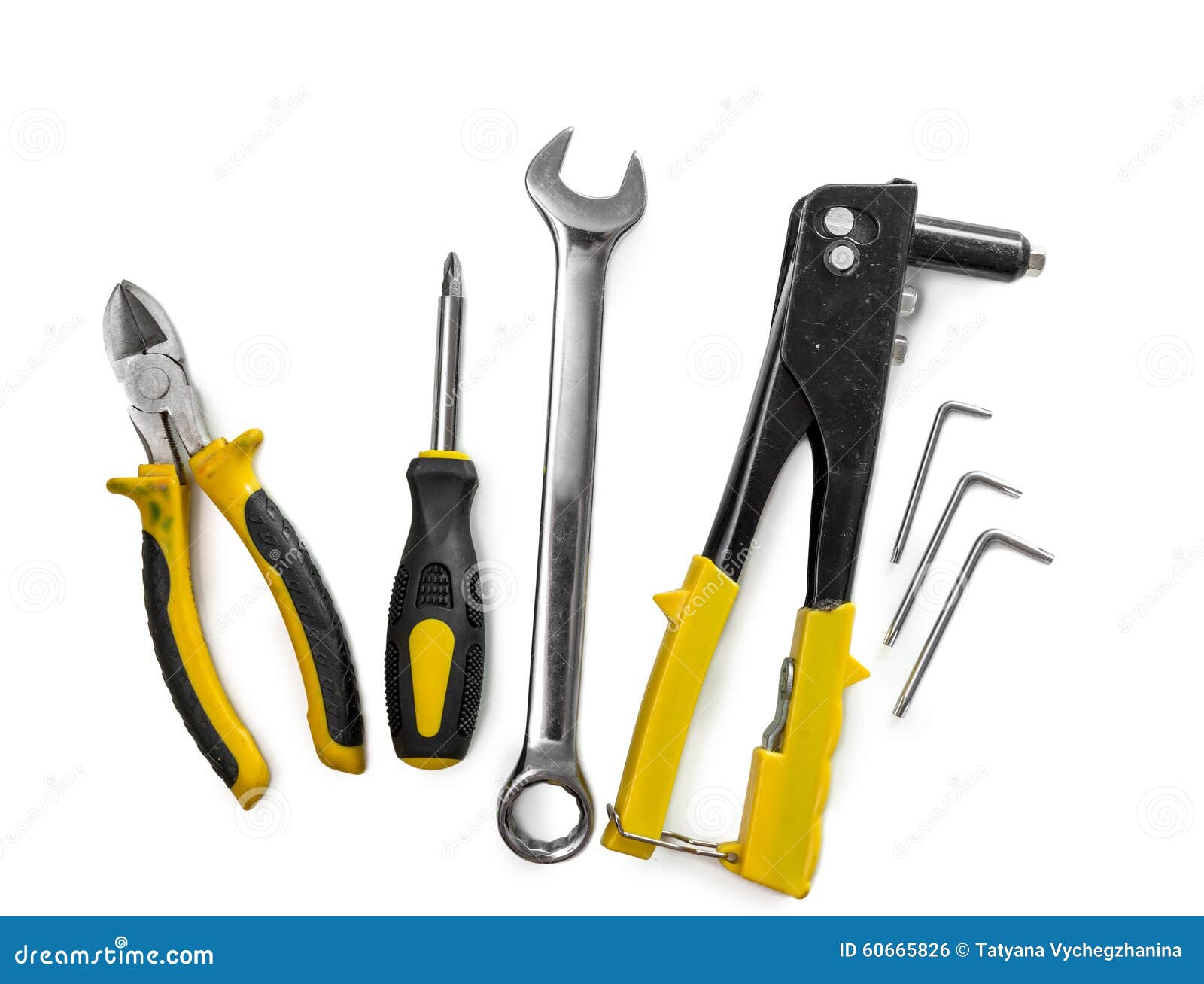 Toolkit of Different Instruments Stock Photo - Image of group, service ...