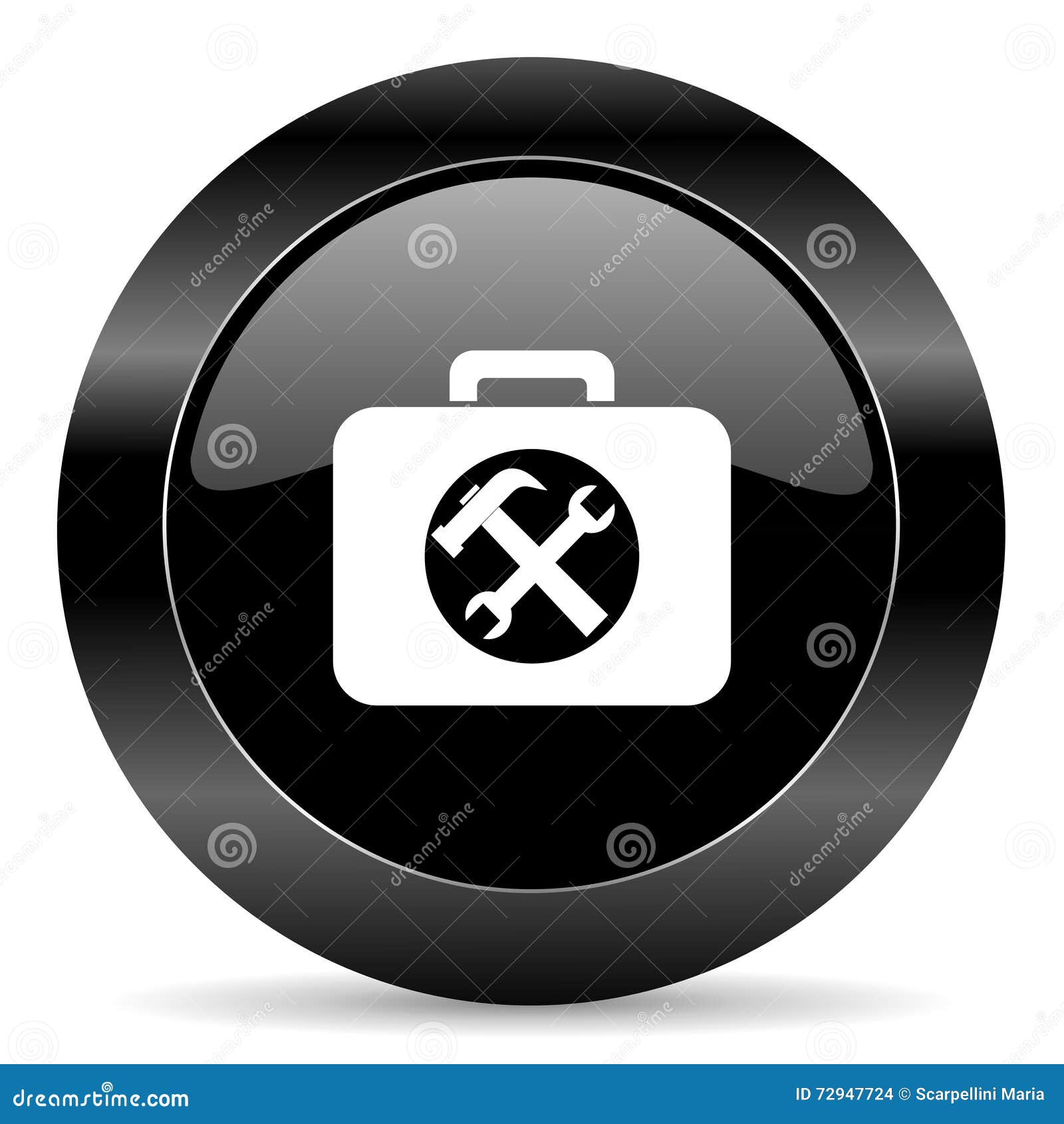 Toolkit icon stock illustration. Illustration of maintenance - 72947724