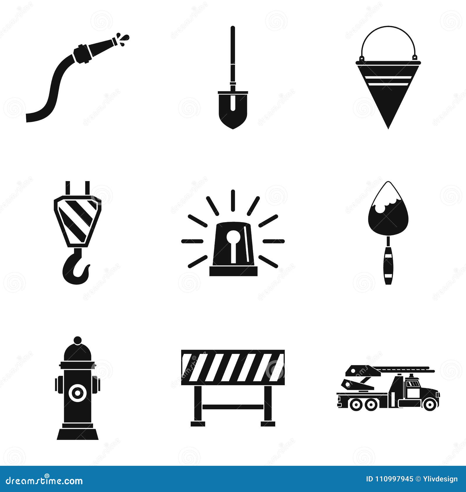 Toolkit Icons Set, Simple Style Stock Vector - Illustration of brush ...
