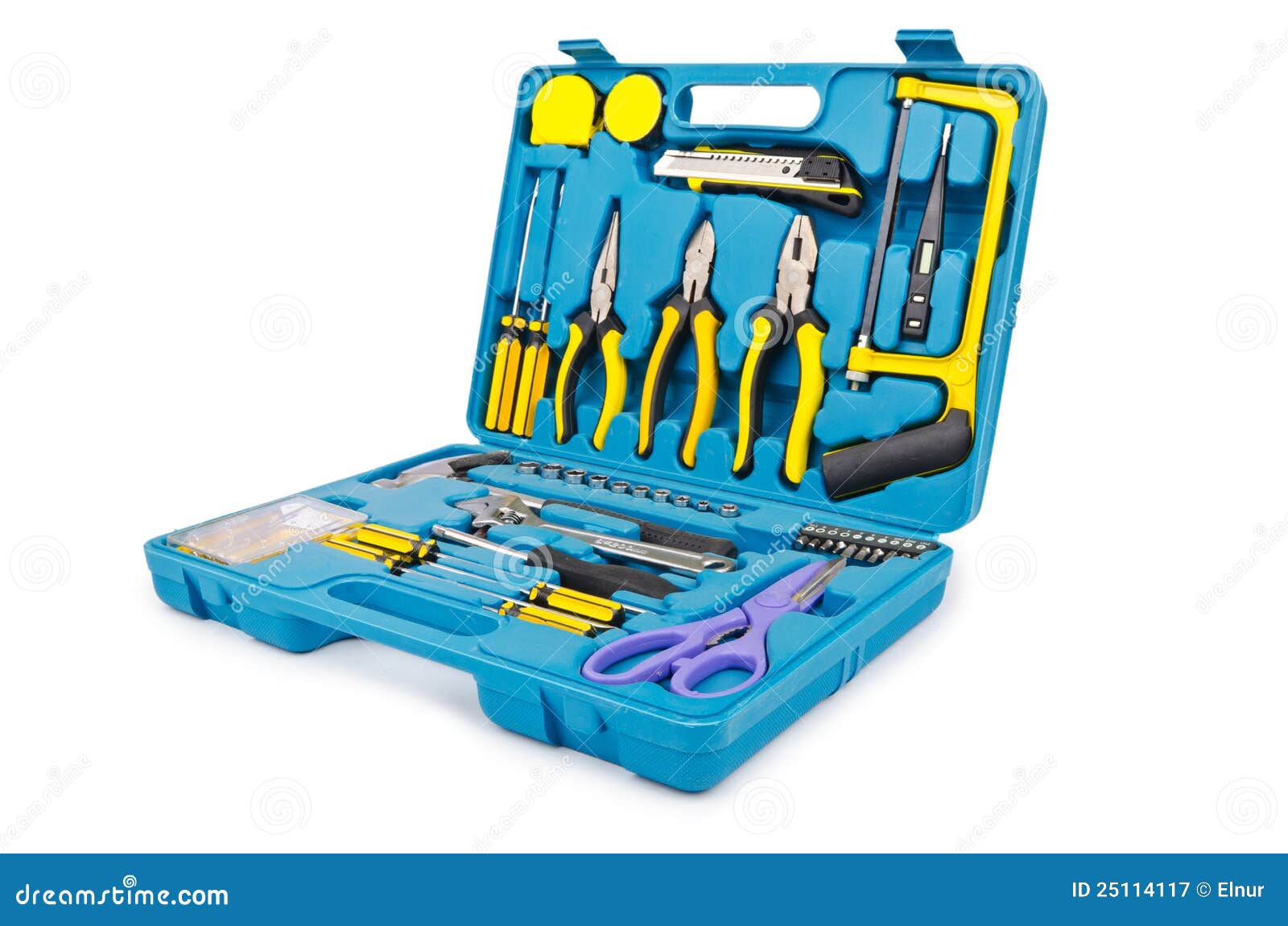 Toolkit with many tools stock image. Image of plier, maintain - 25114117