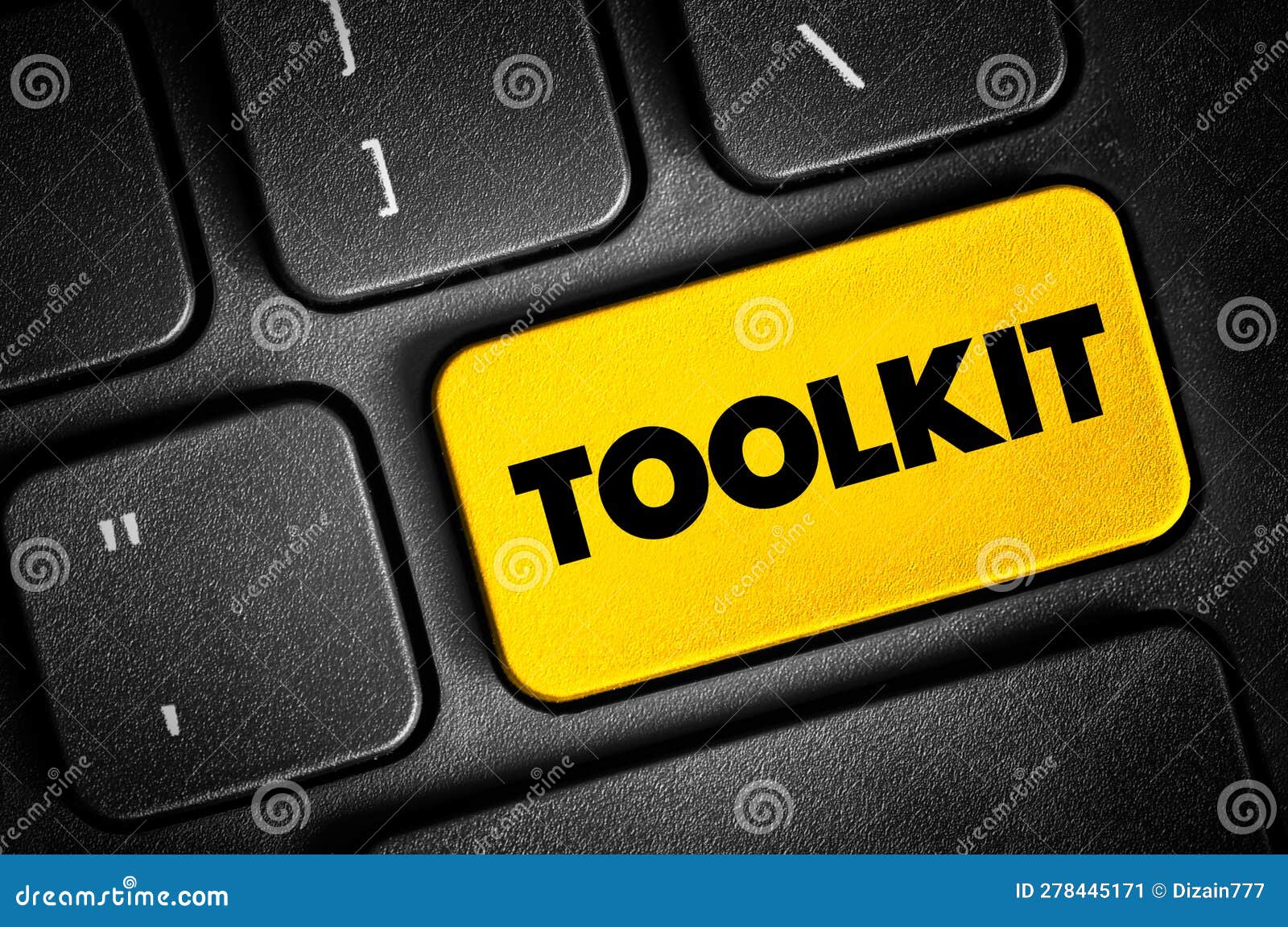Toolkit Text Button on Keyboard, Concept Background Stock Image - Image ...