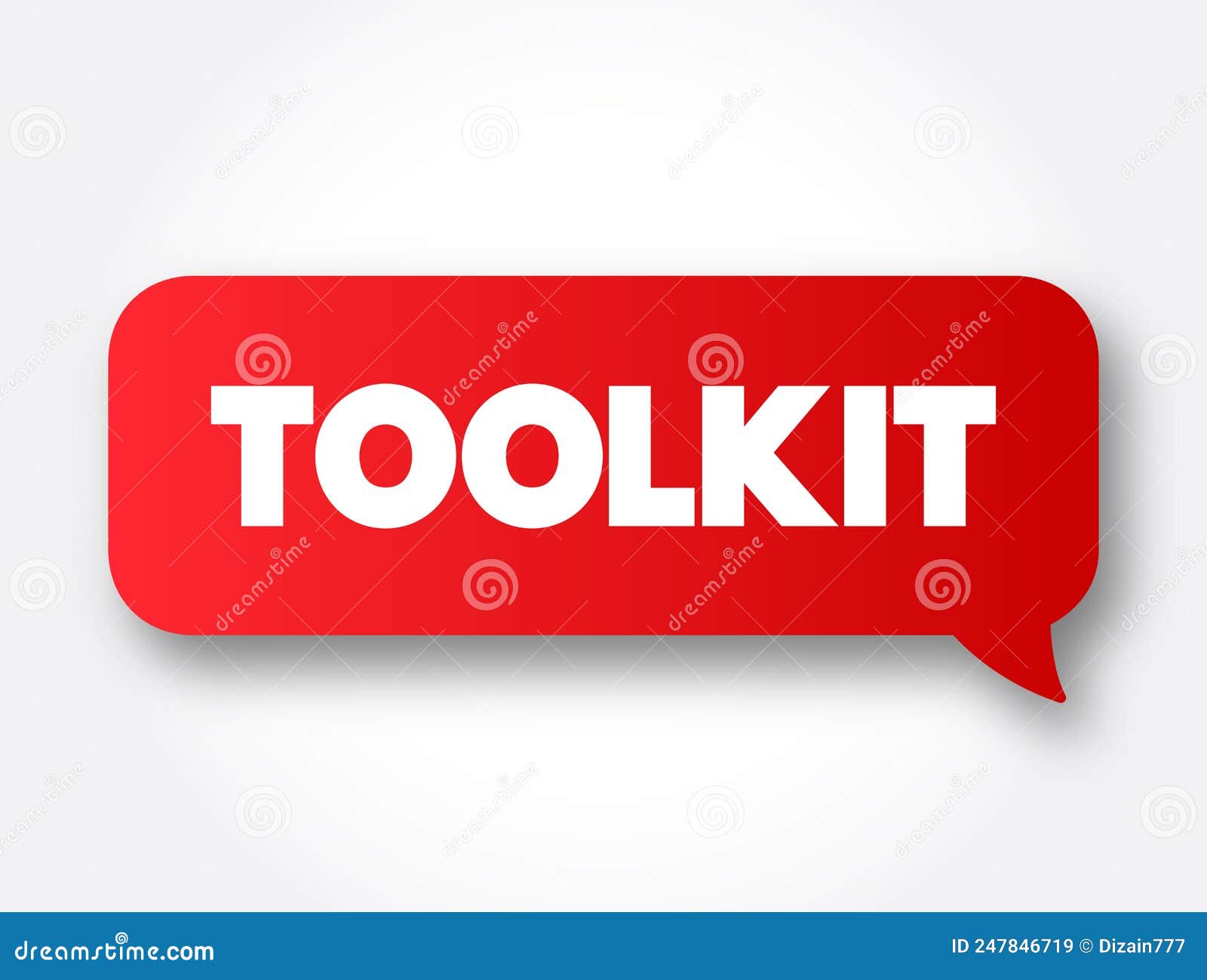 Toolkit Text Message Bubble, Concept Background Stock Illustration ...
