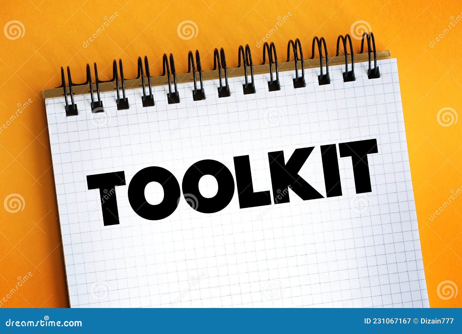 Toolkit Text on Notepad, Concept Background Stock Image - Image of ...