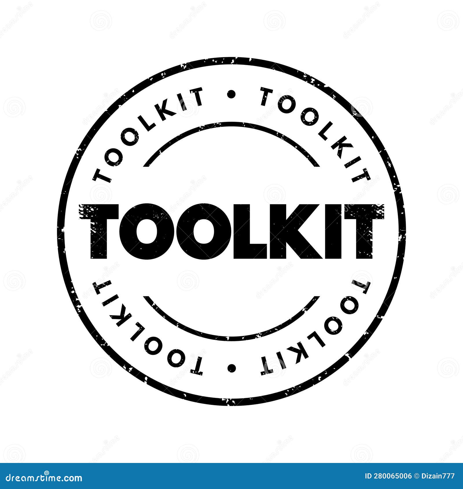 Toolkit Text Stamp, Concept Background Stock Illustration ...