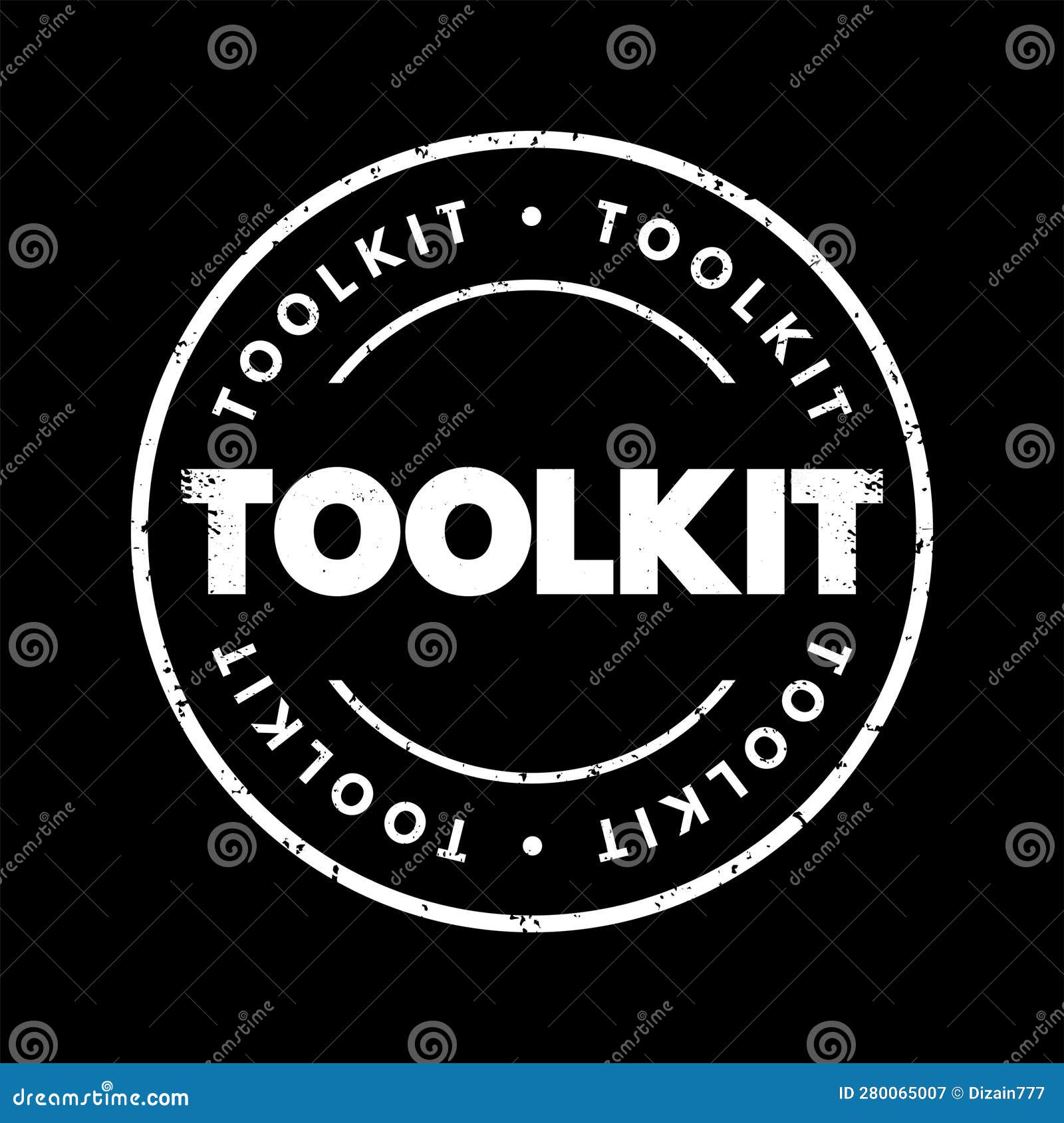 Toolkit Text Stamp, Concept Background Stock Illustration ...