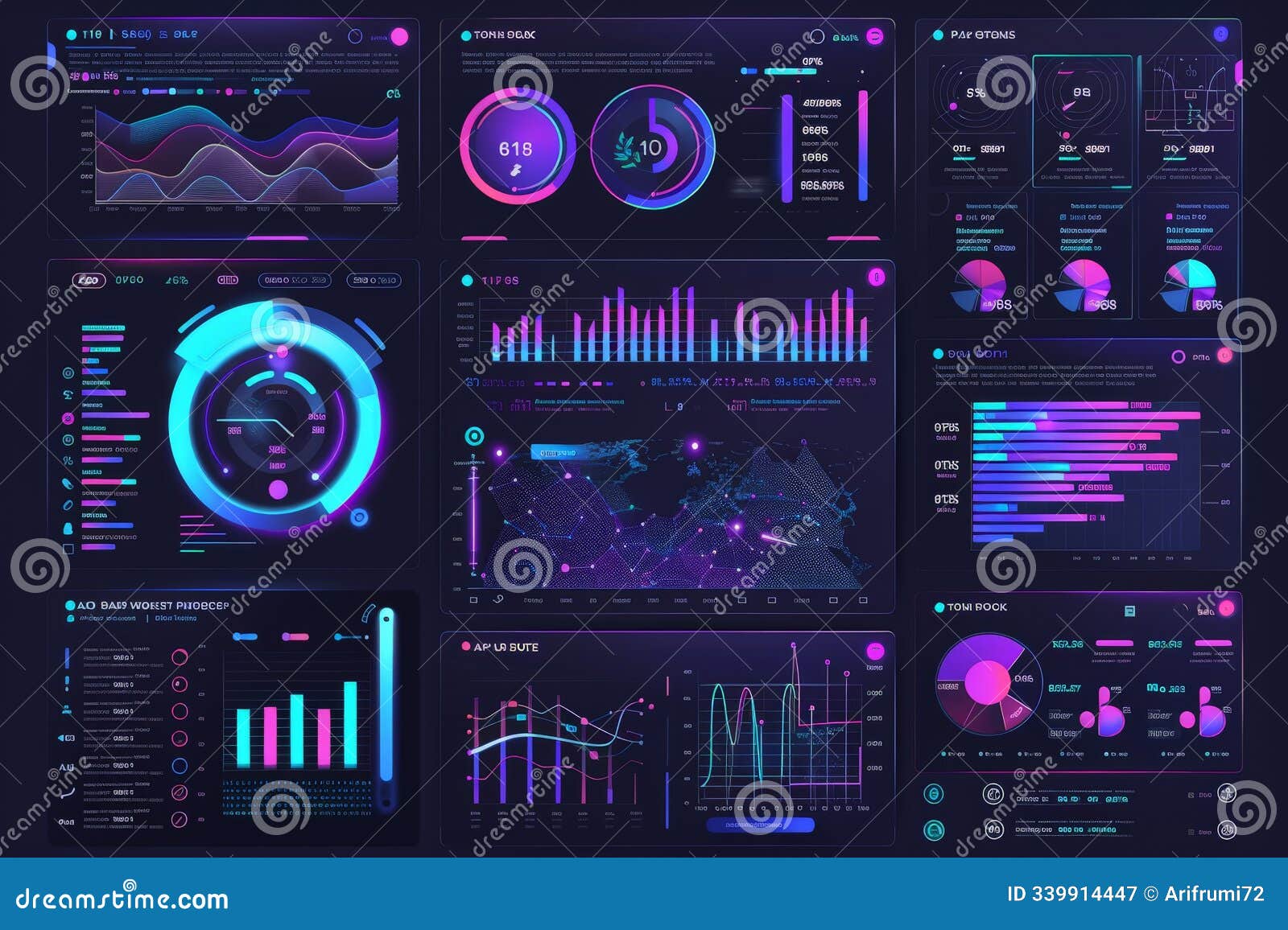 Toolkit-UI UX Dashboard Infographic Template with Big Data ...