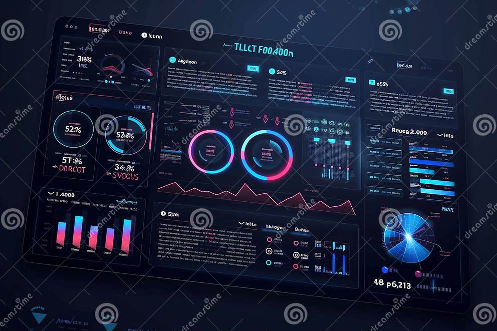 Toolkit Ui Ux Dashboard Infographic Template With Big Data Visualization Pie Charts Workflow