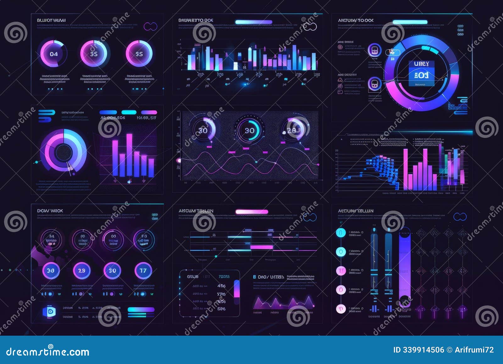 Toolkit-UI UX Dashboard Infographic Template with Big Data ...