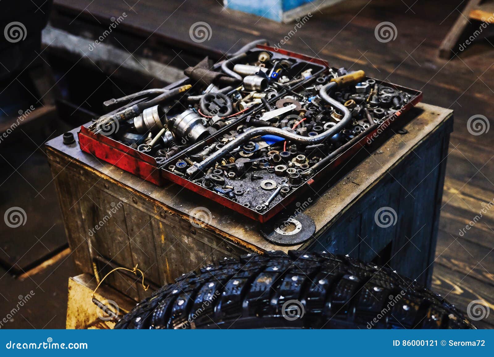 Toolmaker at the factory stock image. Image of hardware - 86000121