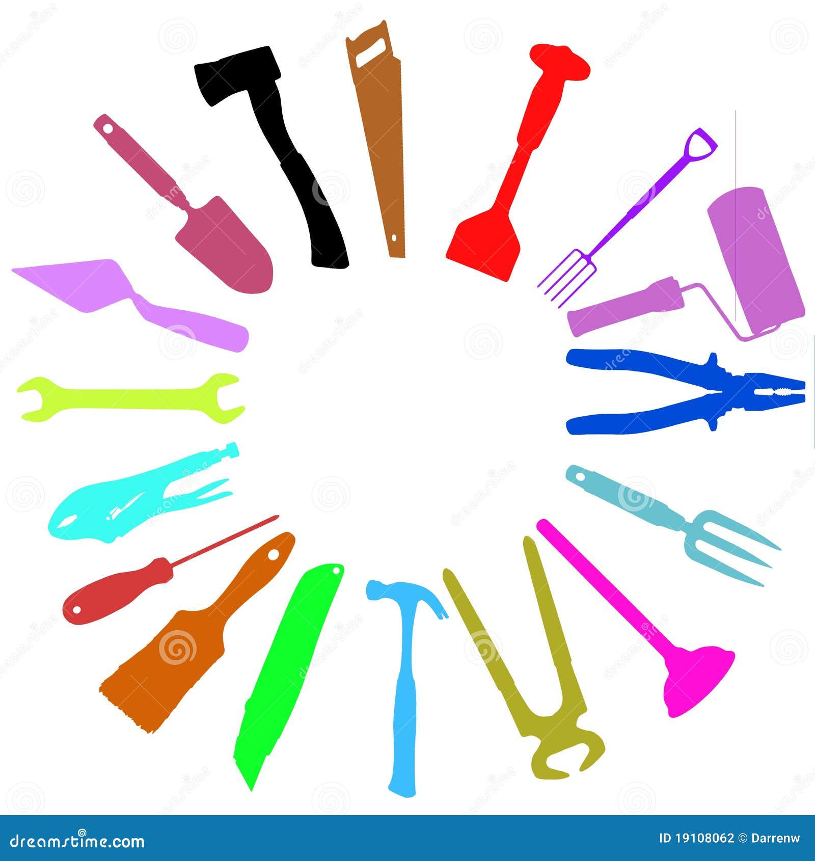 Tools stock illustration. Illustration of handy, fixing - 19108062