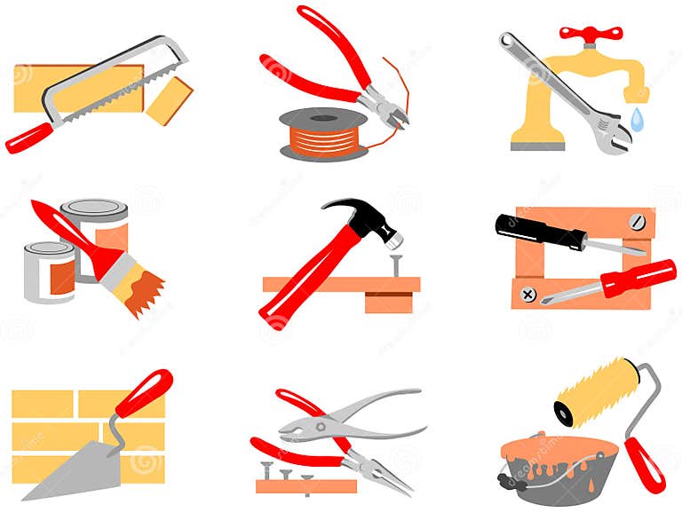 Tools stock vector. Illustration of wire, board, work - 3074643