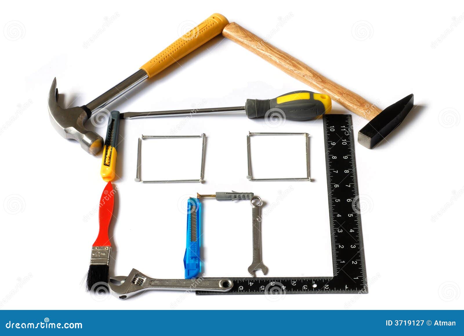 Tools stock image. Image of construction, home, hammer - 3719127