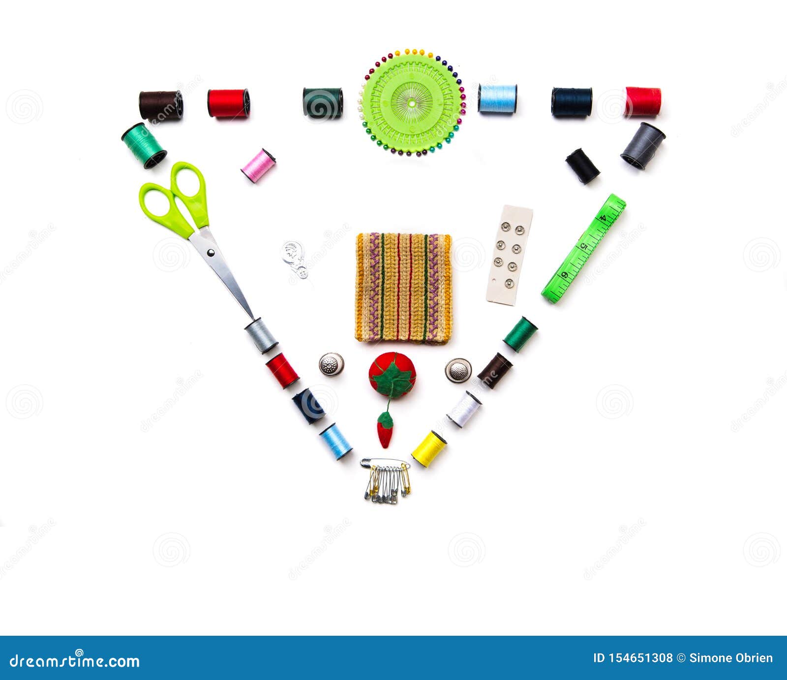 Tools Accessories for Needlework and Sewing with Thread, Scissors ...