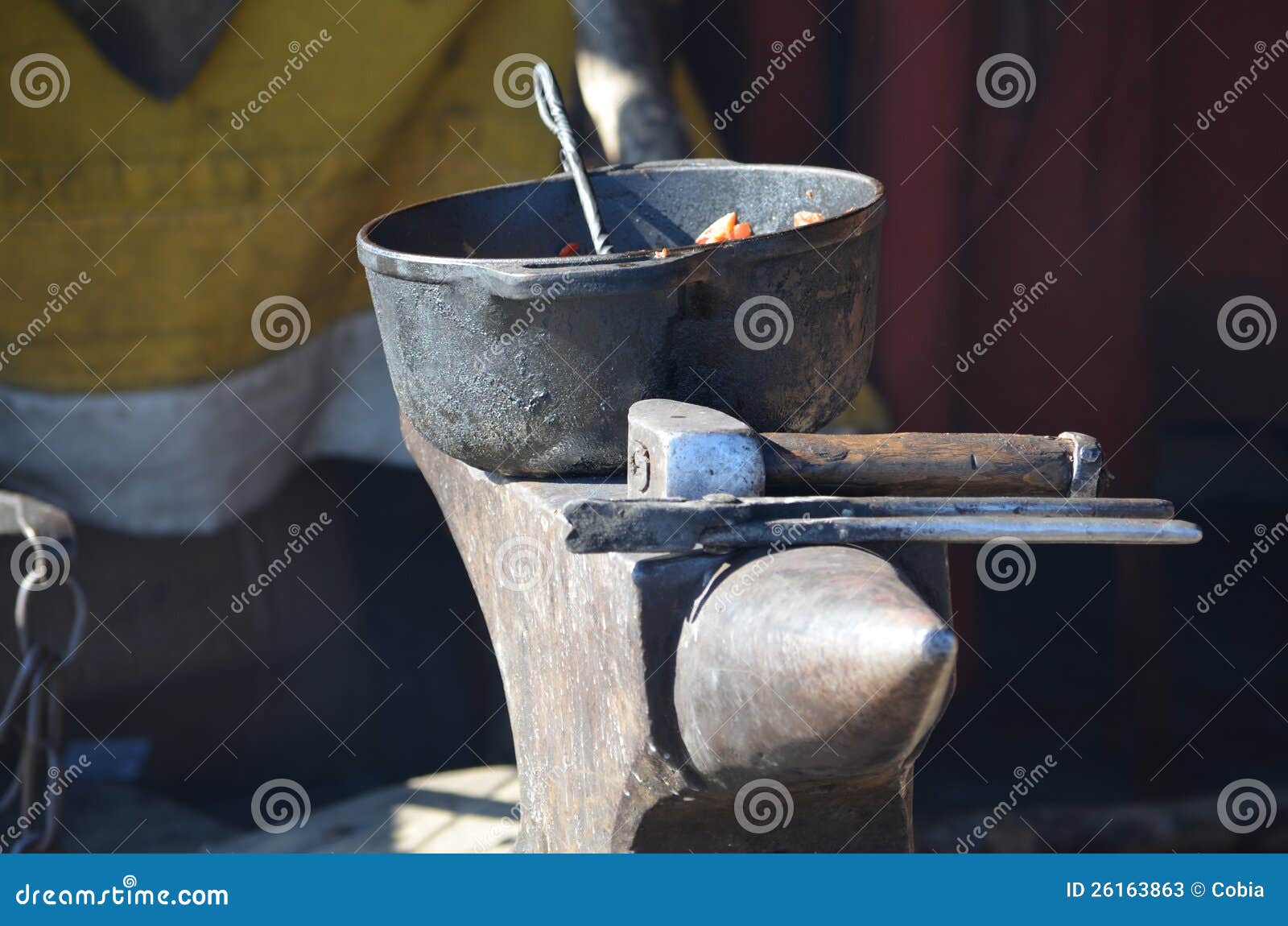 Tools of an Ancient Blacksmith Shop Stock Image - Image of historical ...